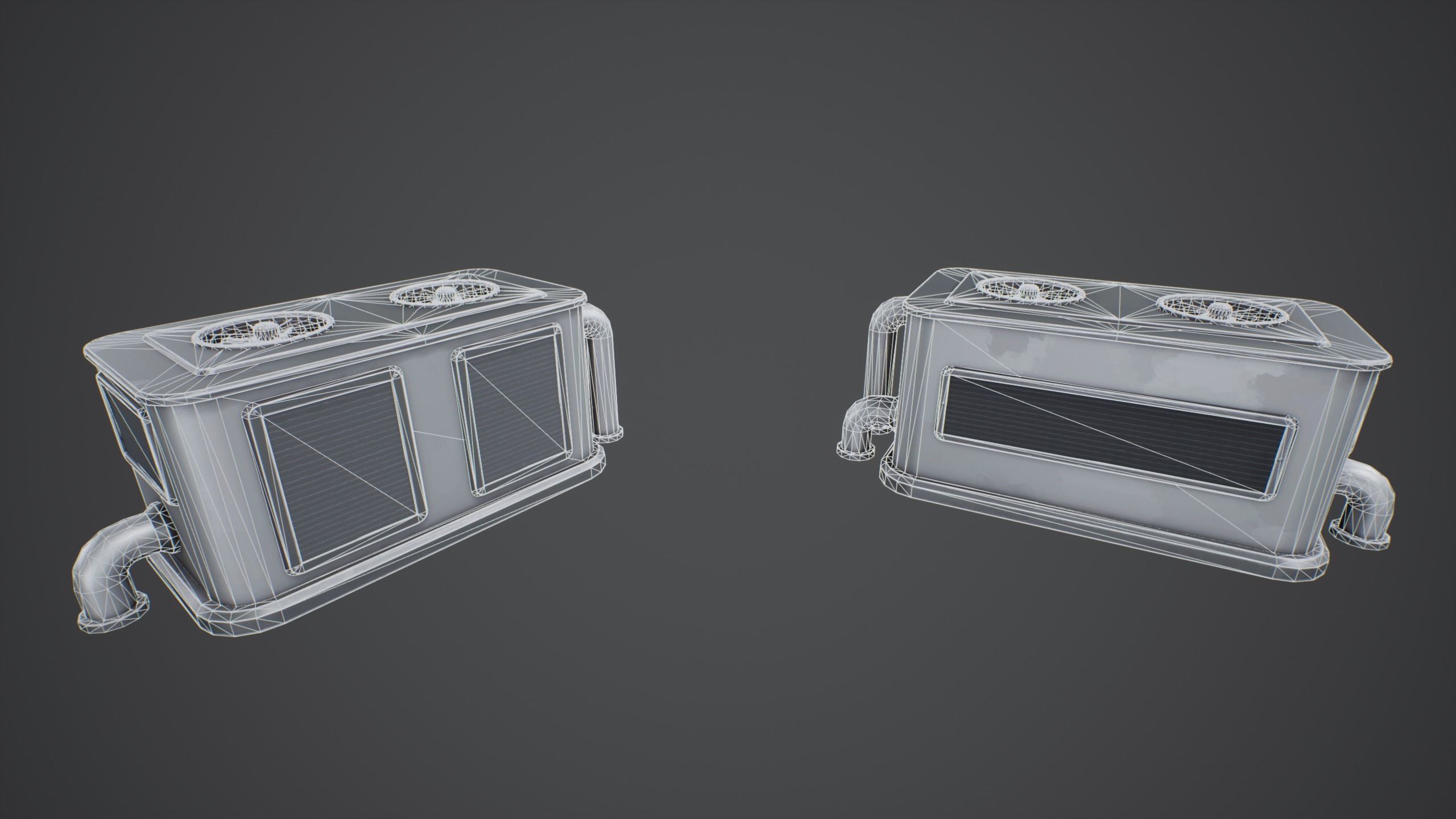 3D model Stylized Rooftop Air Conditioner VR / AR / low-poly | CGTrader