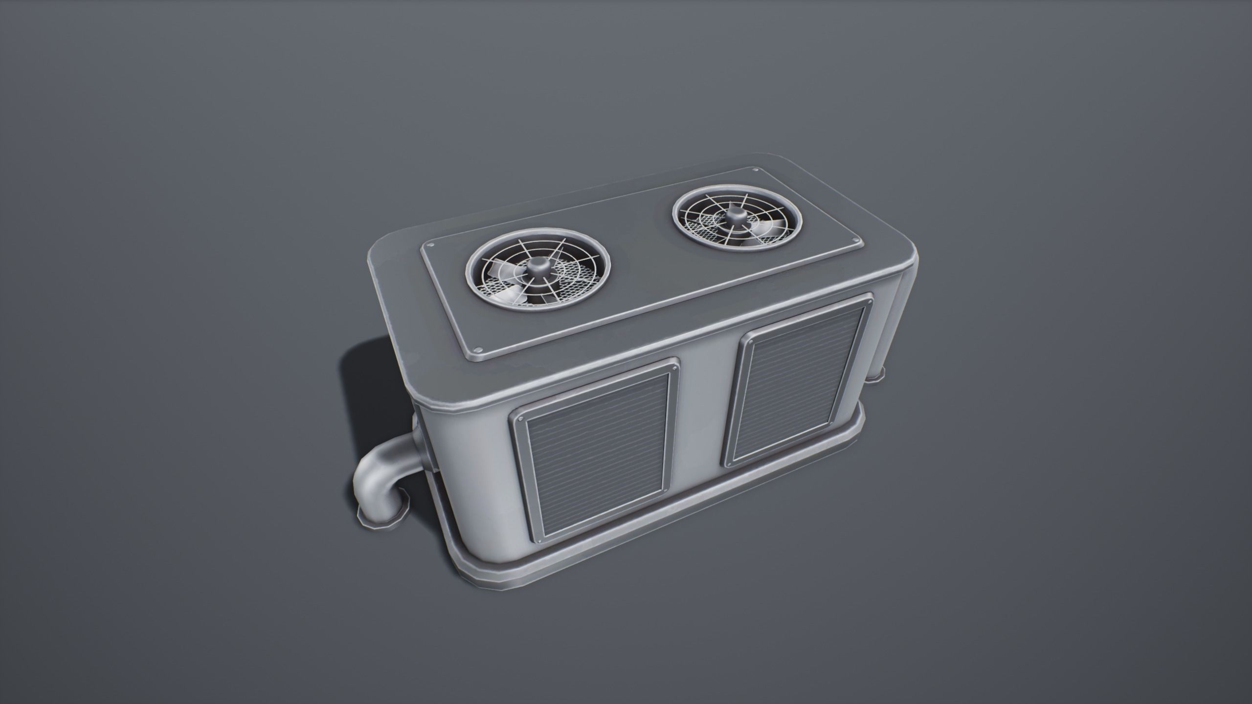 3D model Stylized Rooftop Air Conditioner VR / AR / low-poly | CGTrader