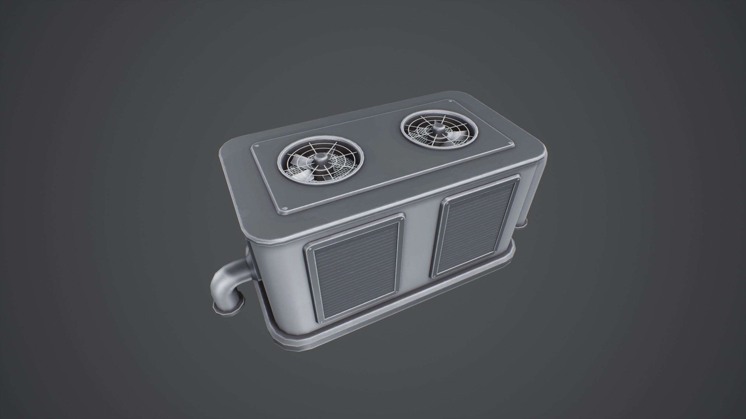 3D model Stylized Rooftop Air Conditioner VR / AR / low-poly | CGTrader