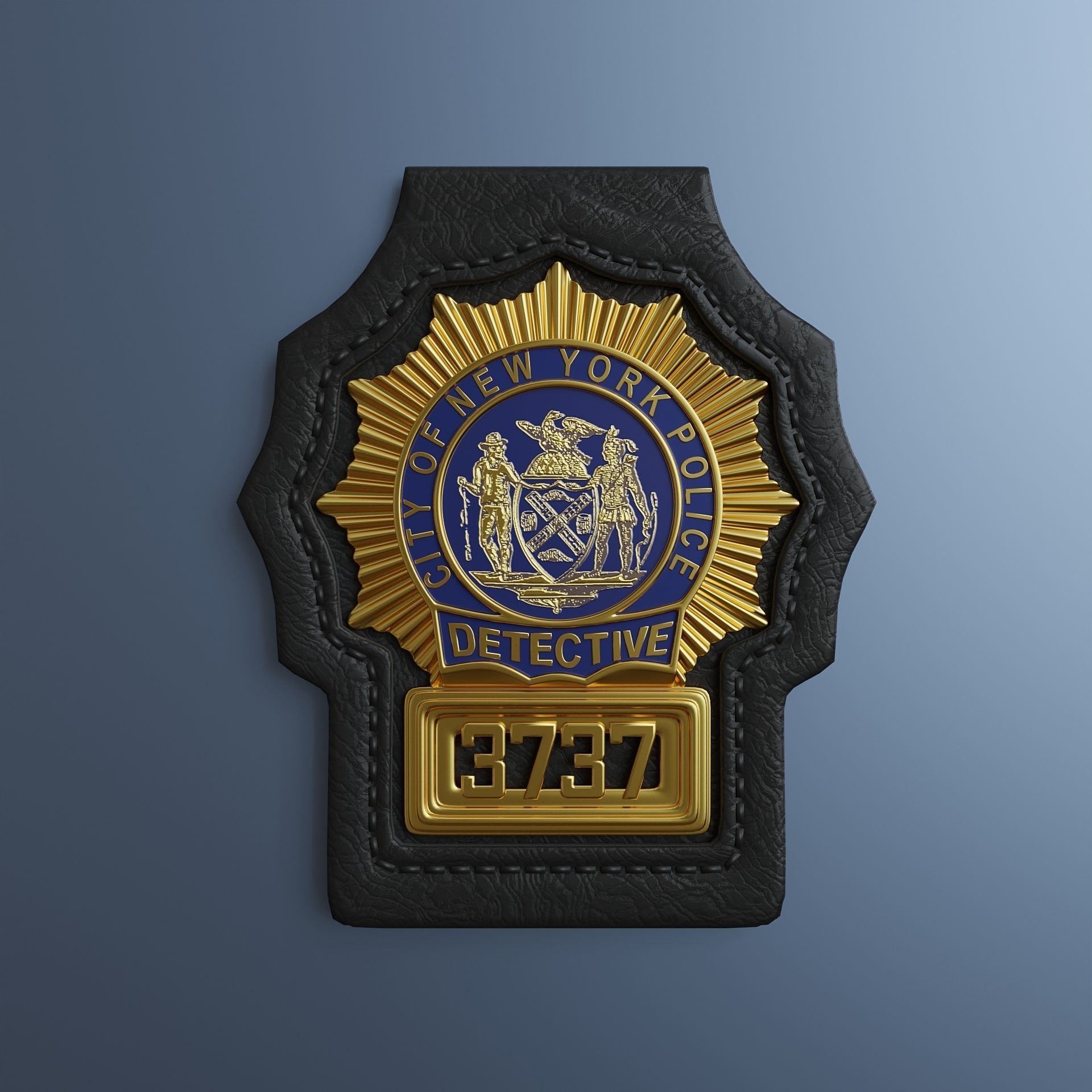 New york city police badge 3D model | CGTrader