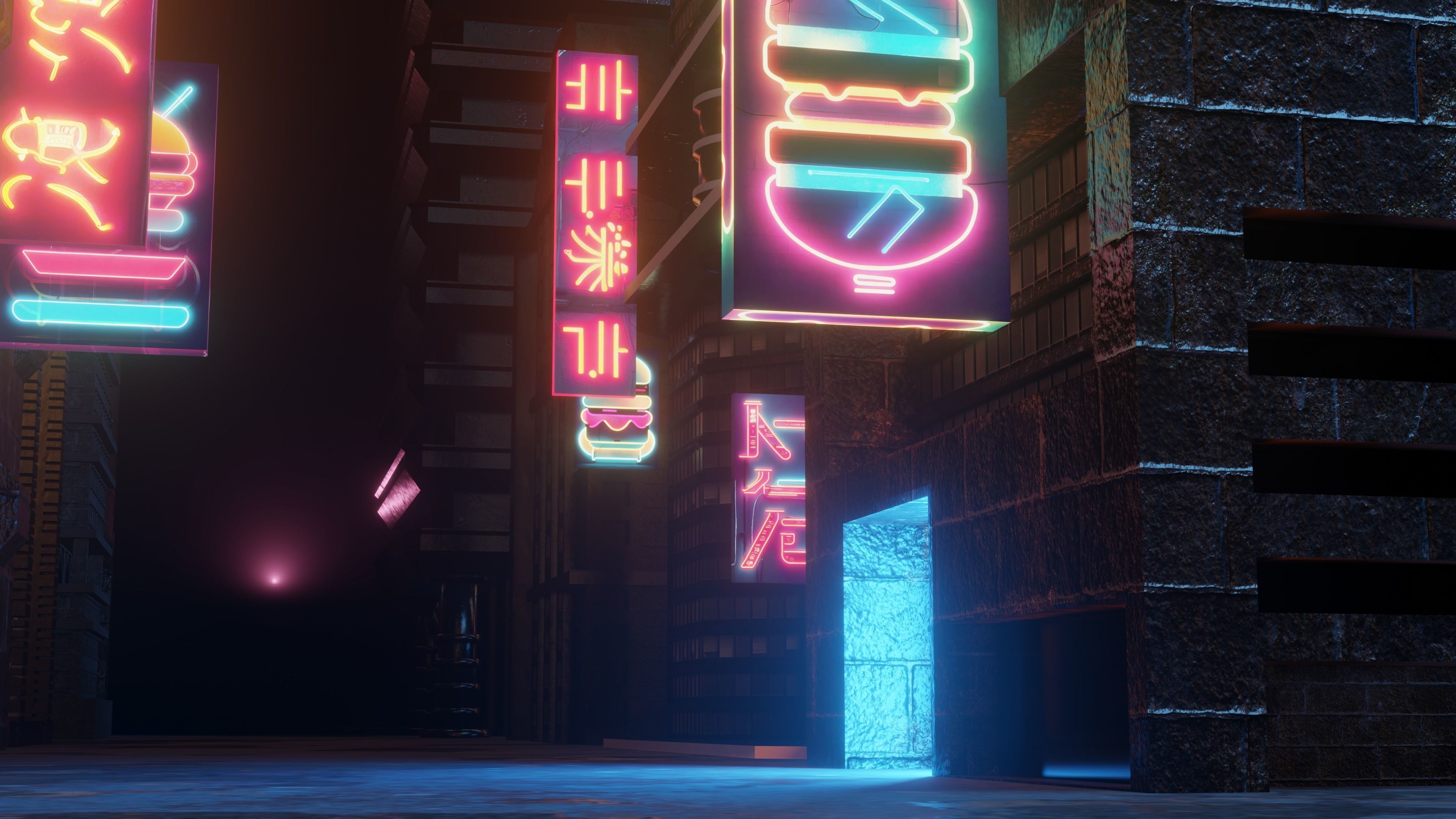 3D model 42 Neon Signs Pack VR / AR / low-poly | CGTrader