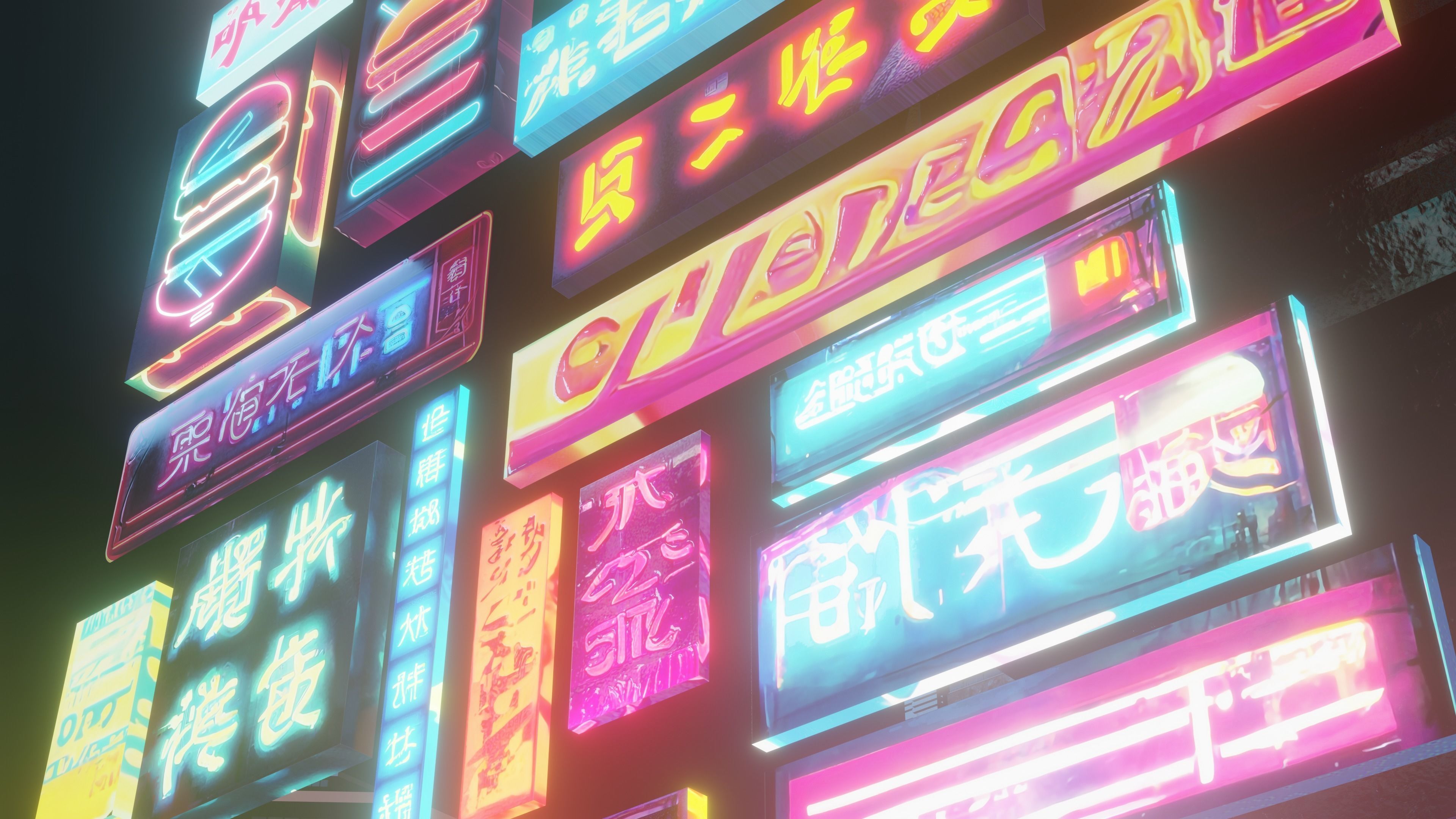 3D model 42 Neon Signs Pack VR / AR / low-poly | CGTrader