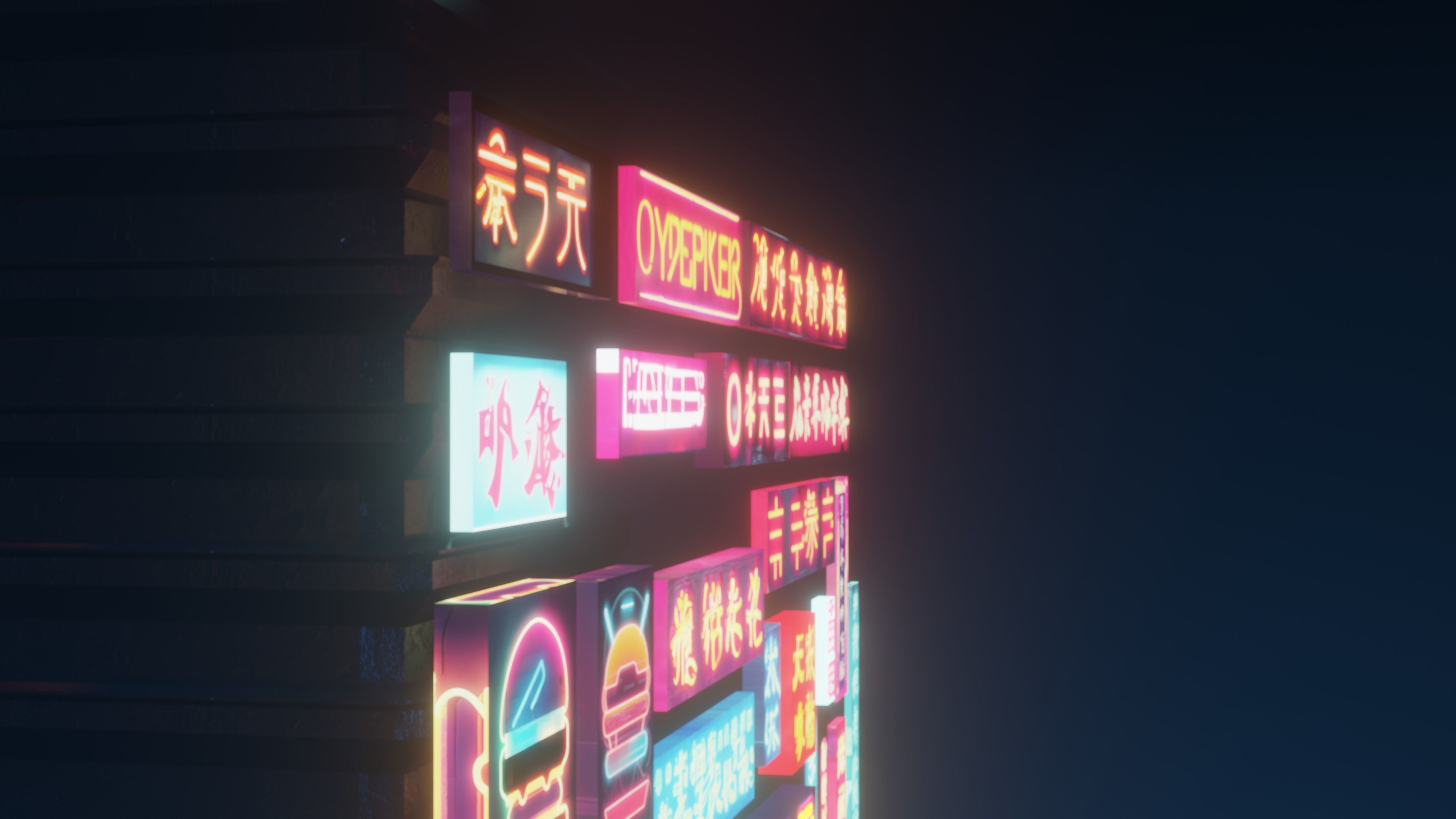 3D model 42 Neon Signs Pack VR / AR / low-poly | CGTrader