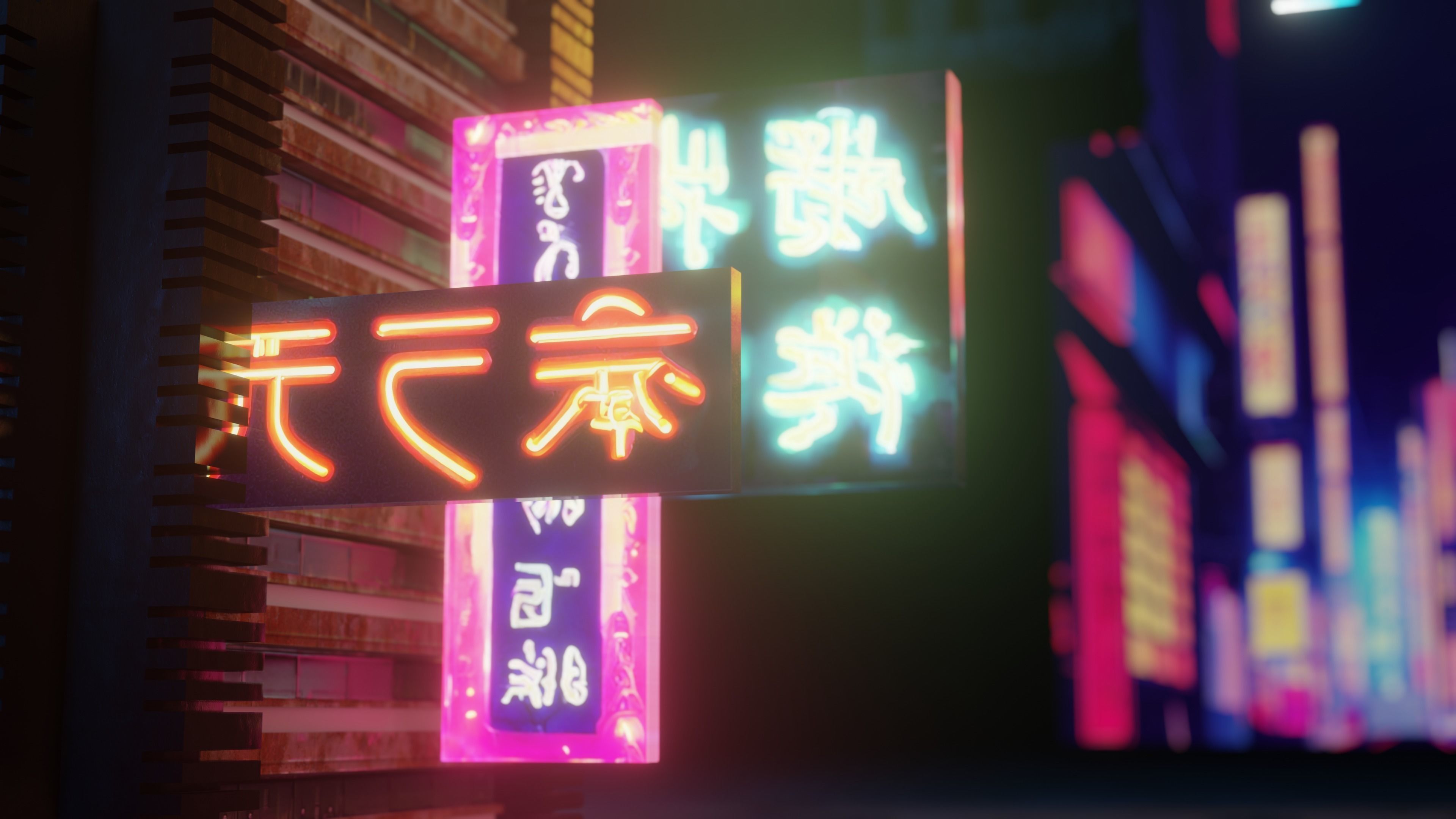 3D model 42 Neon Signs Pack VR / AR / low-poly | CGTrader