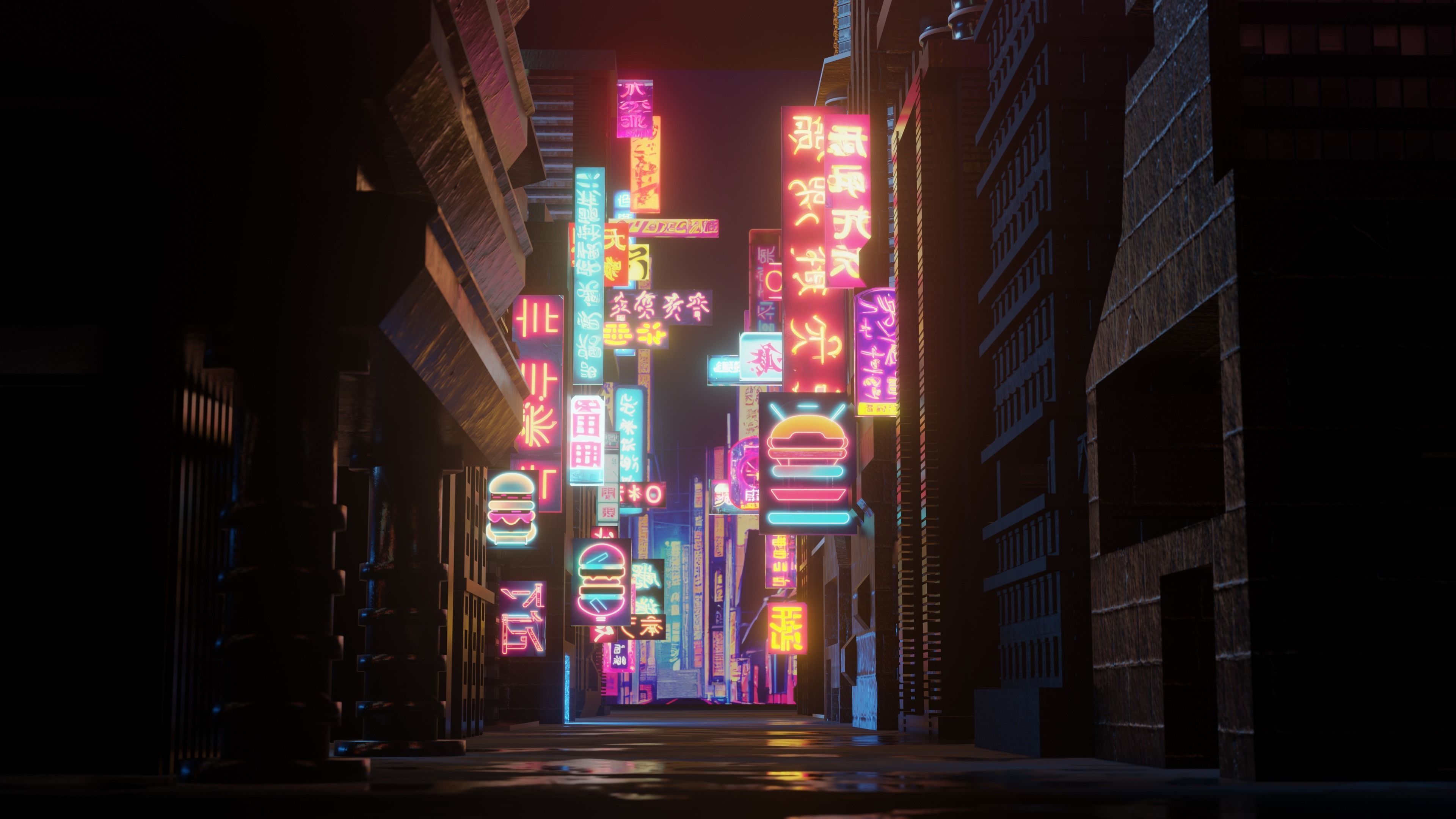 3D model 42 Neon Signs Pack VR / AR / low-poly | CGTrader