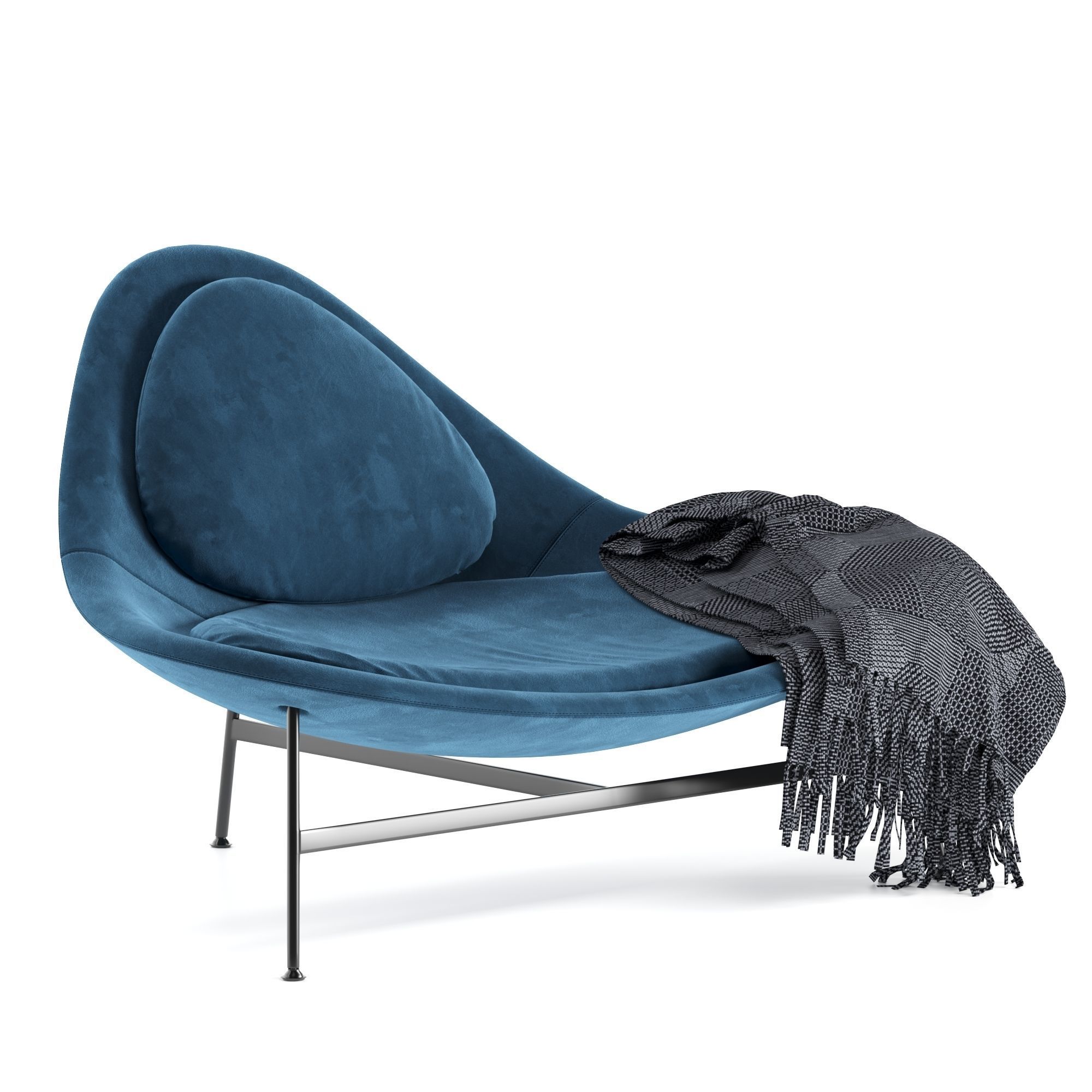 Baleri Italia Bermuda lounge chair 3D model | CGTrader