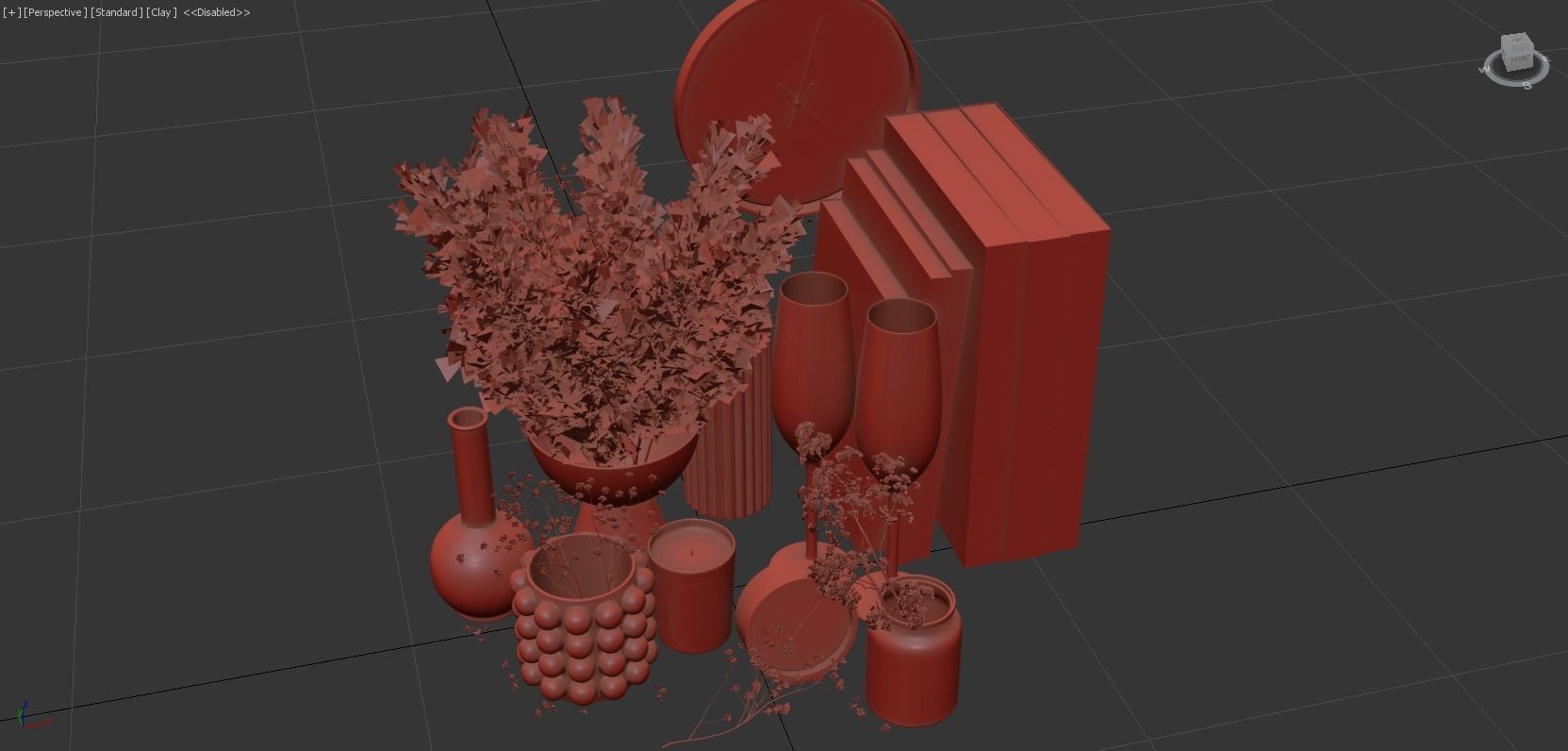 Decorative Set 094 3d Model Cgtrader