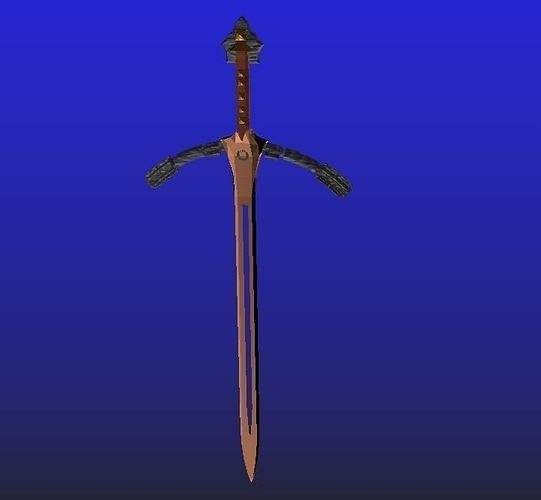 sword lord of rings free VR / AR / low-poly 3D model | CGTrader