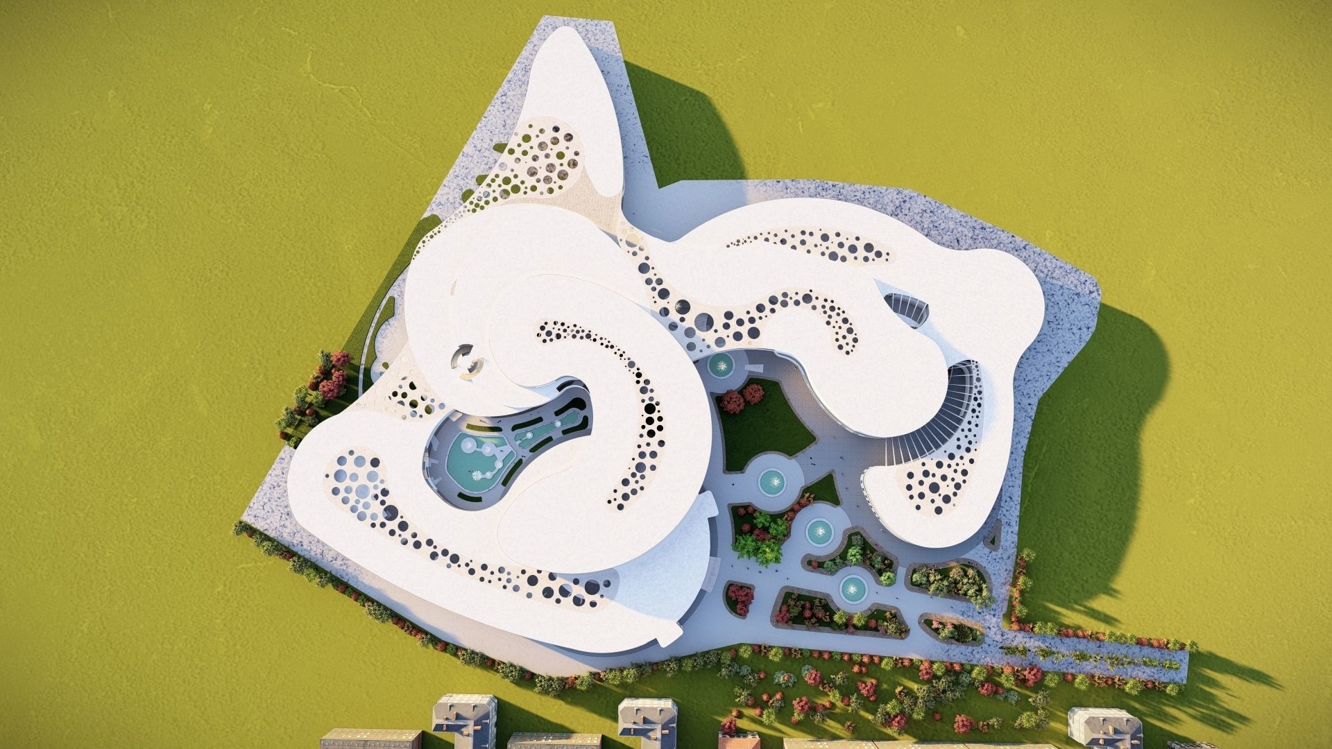 CULTURAL CENTER BY ABDULHAFIZ OUMER free 3D model | CGTrader