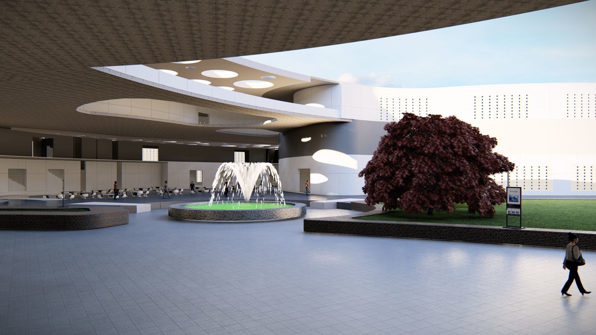 CULTURAL CENTER BY ABDULHAFIZ OUMER free 3D model | CGTrader