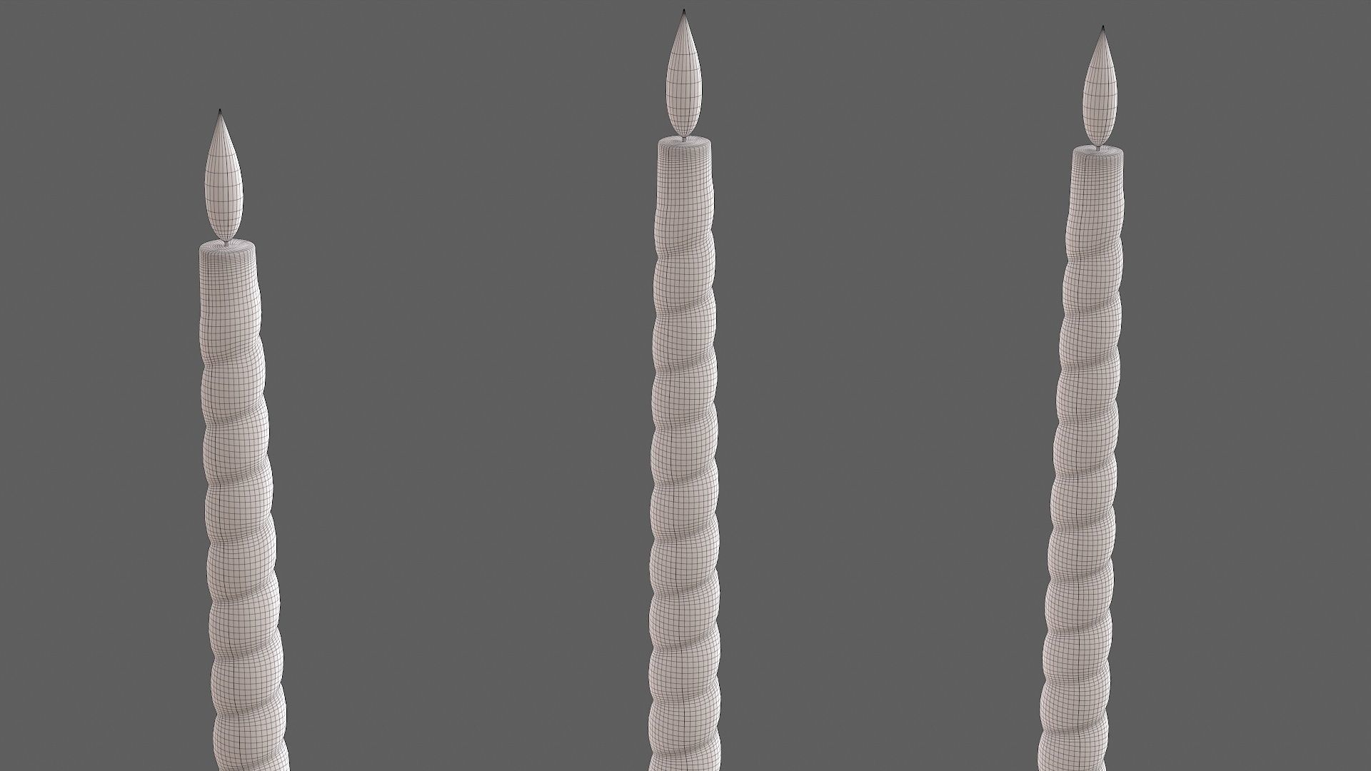 3D model Candle Holder with Candles VR / AR / low-poly | CGTrader