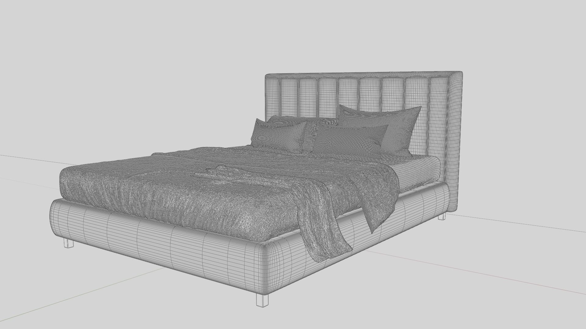 Modern Bed free 3D model | CGTrader