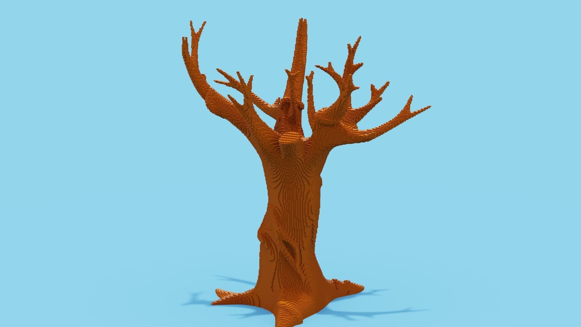 Voxel Spooky Tree 3D model | CGTrader