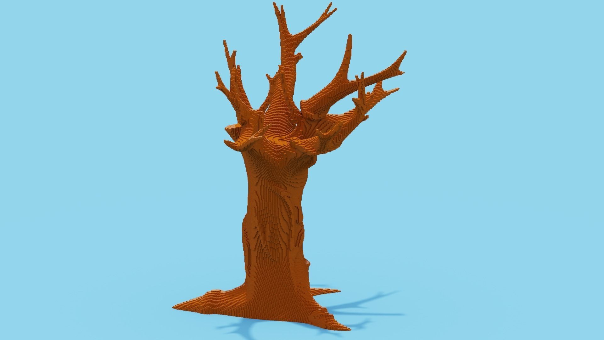 Voxel Spooky Tree 3D model | CGTrader