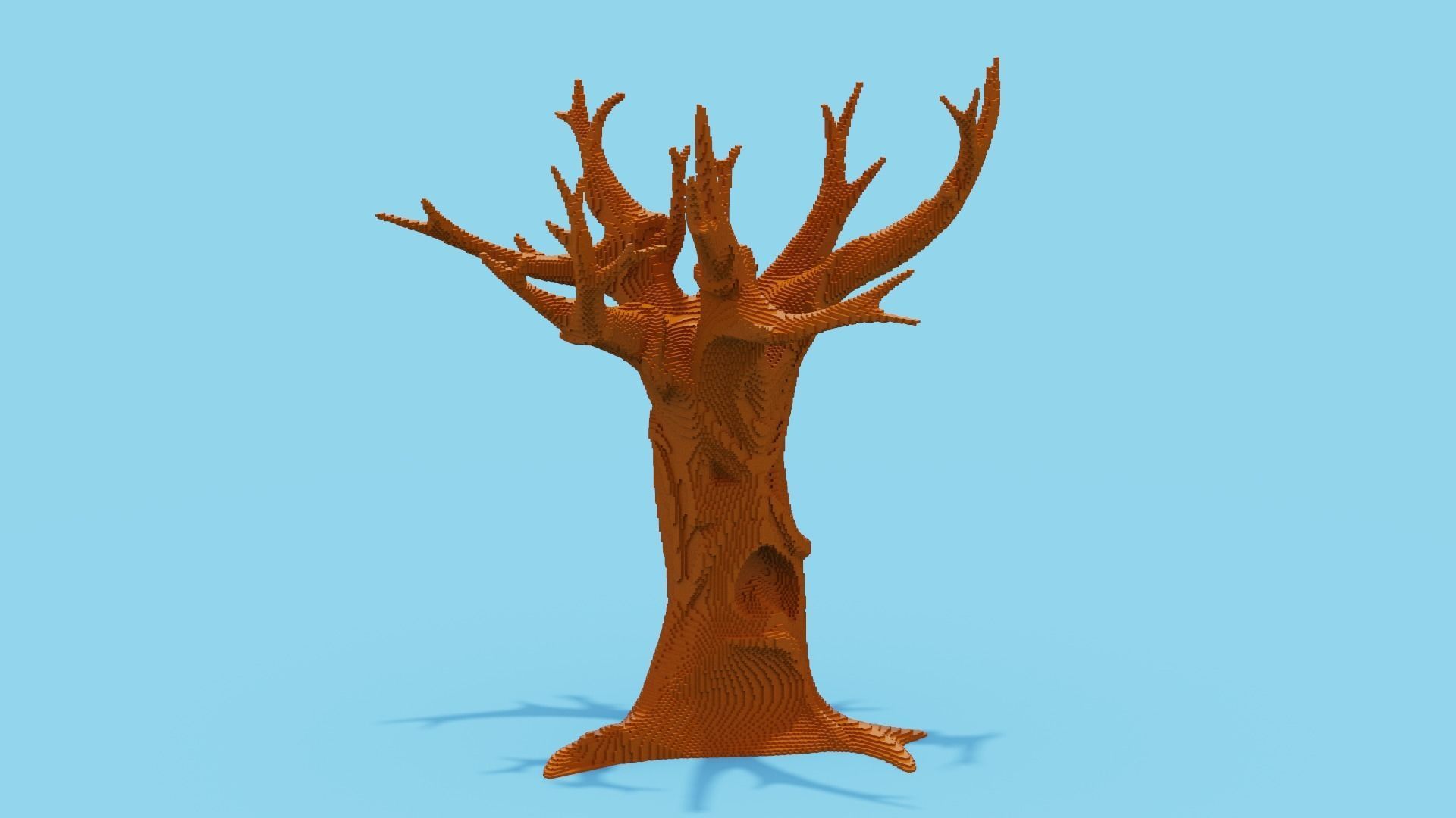 Voxel Spooky Tree 3D model | CGTrader