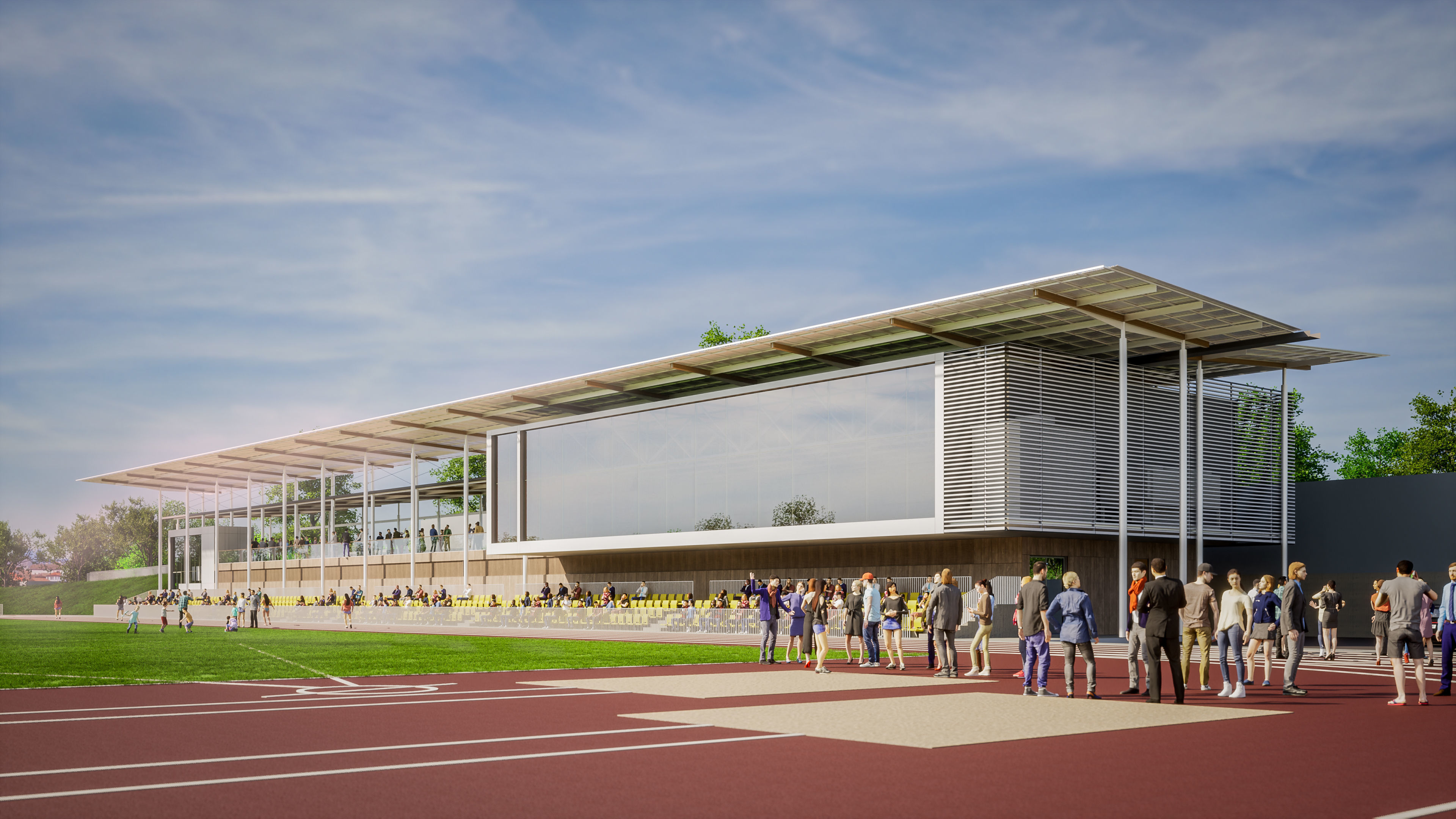 athletic sport pavilion 3D model | CGTrader