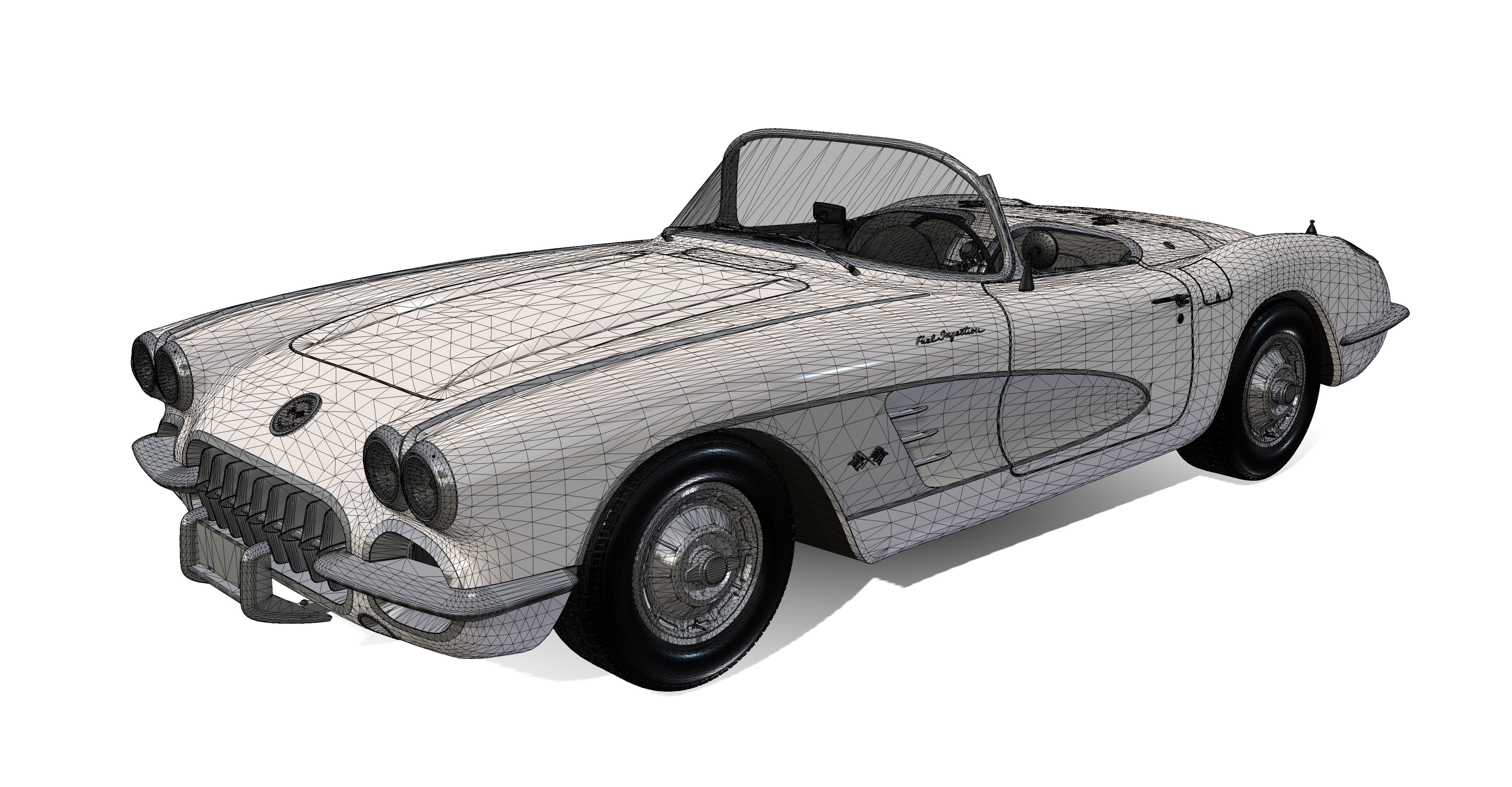 Chevrolet Corvette C1 - 1953-1962 3D model | CGTrader