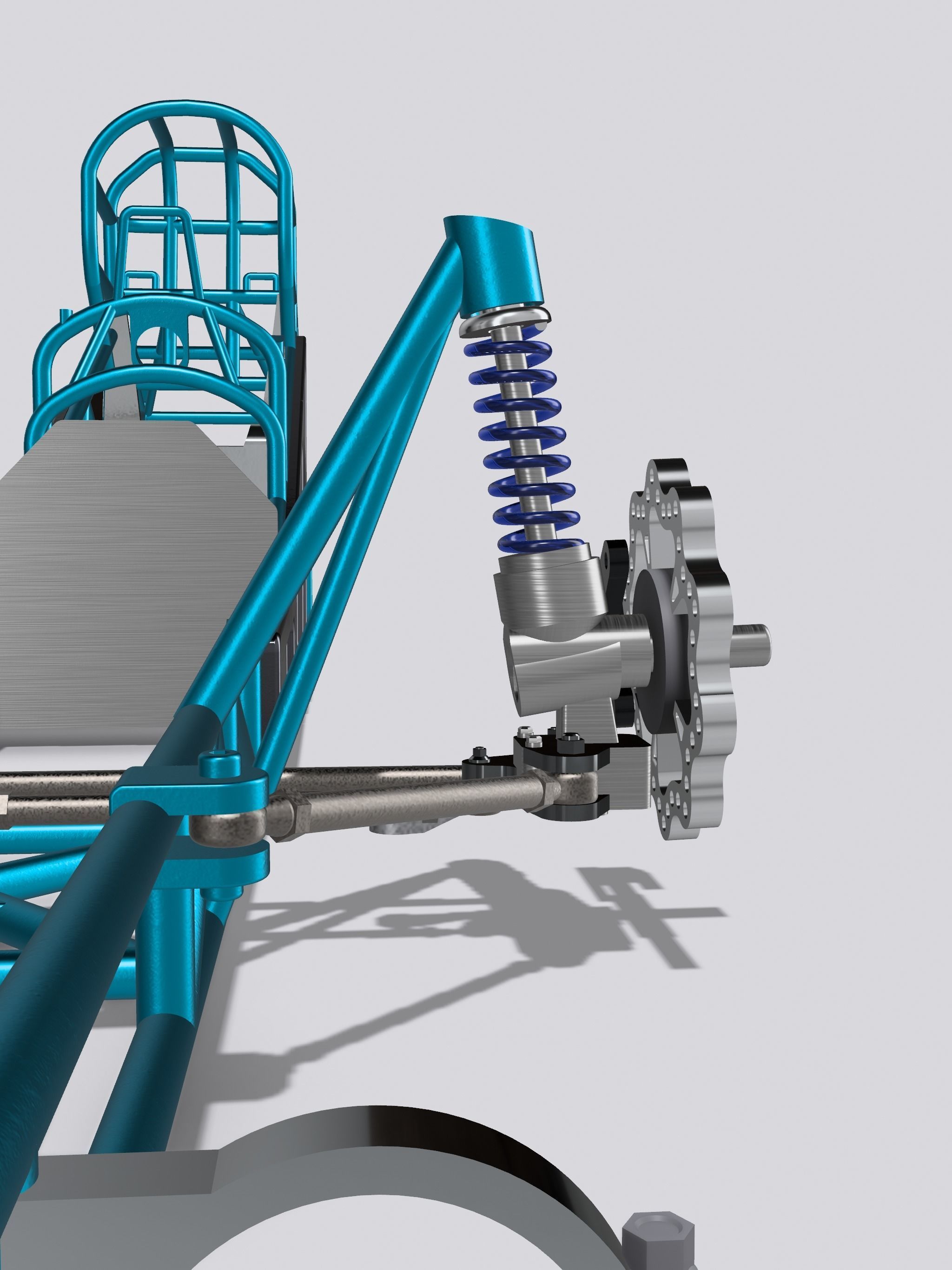 FUNNY CAR Front Hubs N Brakes N Suspension 3D model 3D printable | CGTrader