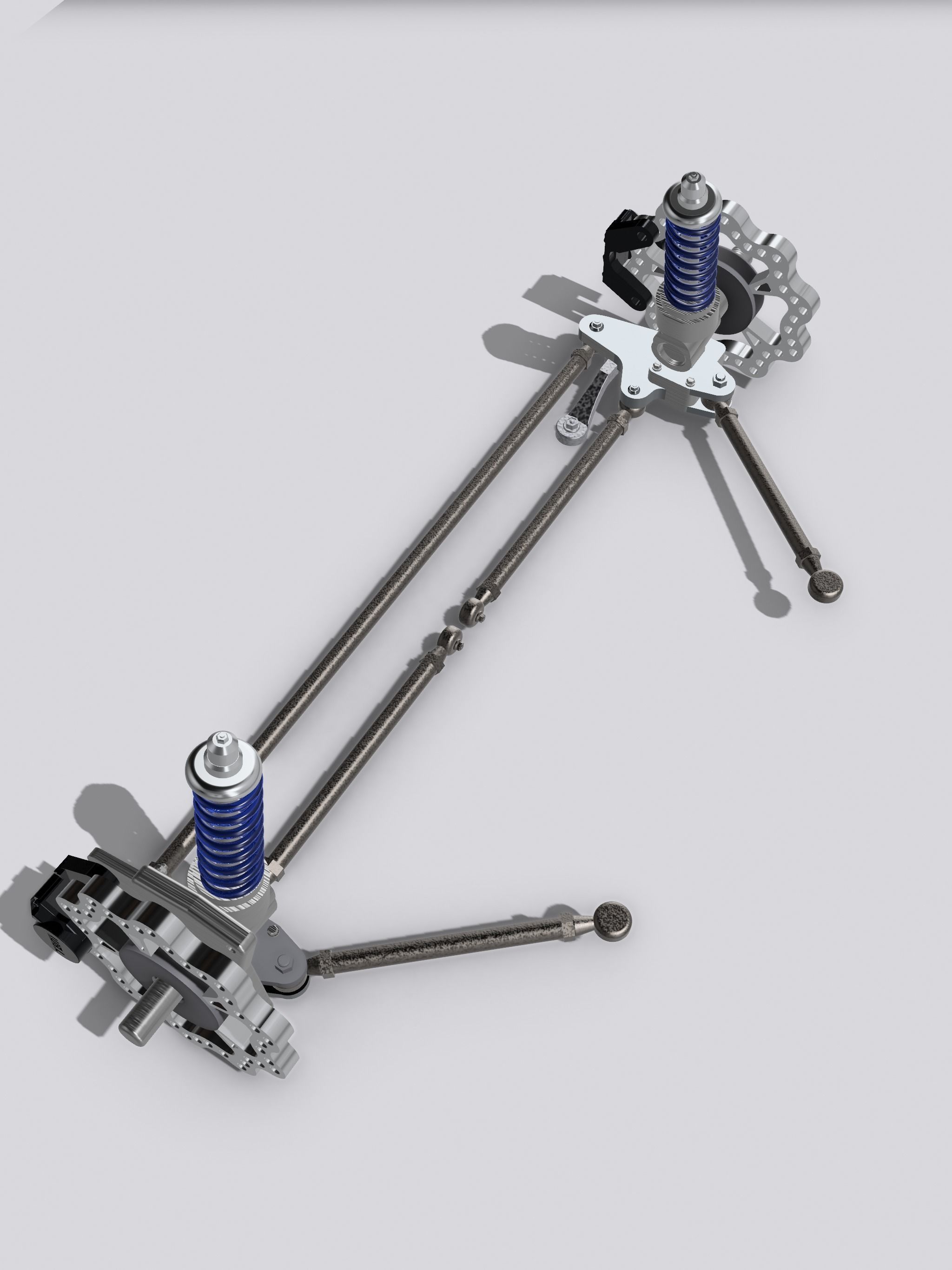 FUNNY CAR Front Hubs N Brakes N Suspension 3D model 3D printable | CGTrader
