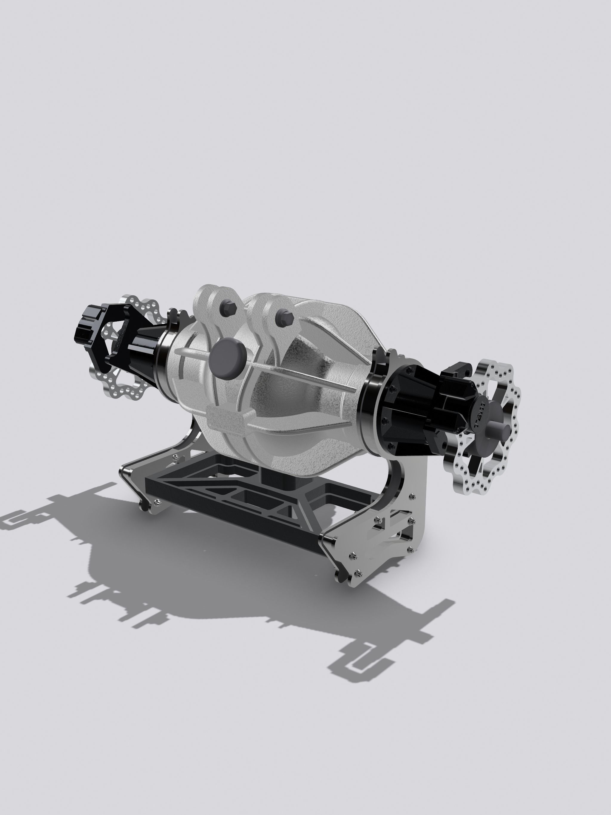 FUNNY CAR Rear End Differential N Brakes 3D model 3D printable | CGTrader