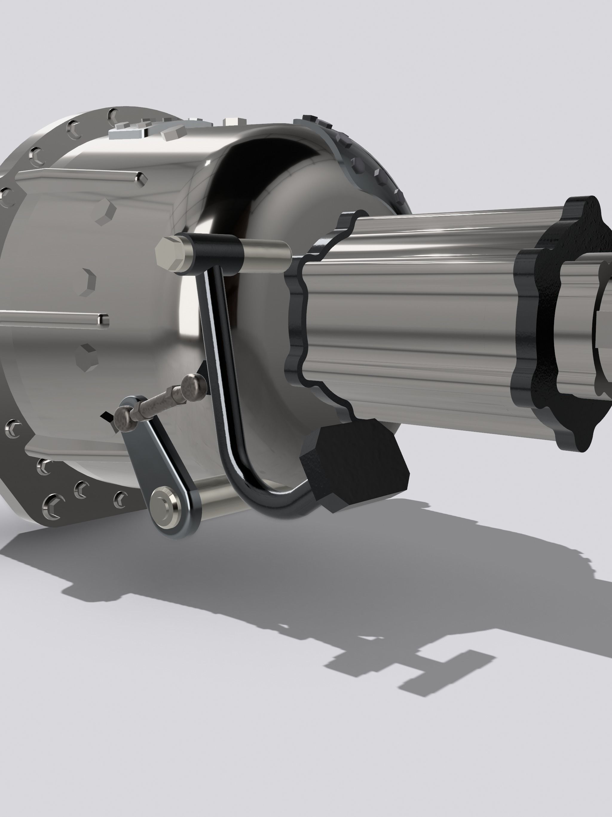 FUNNY CAR TOP FUEL Bellhousing N Clutch N Driveshaft 3D model 3D ...