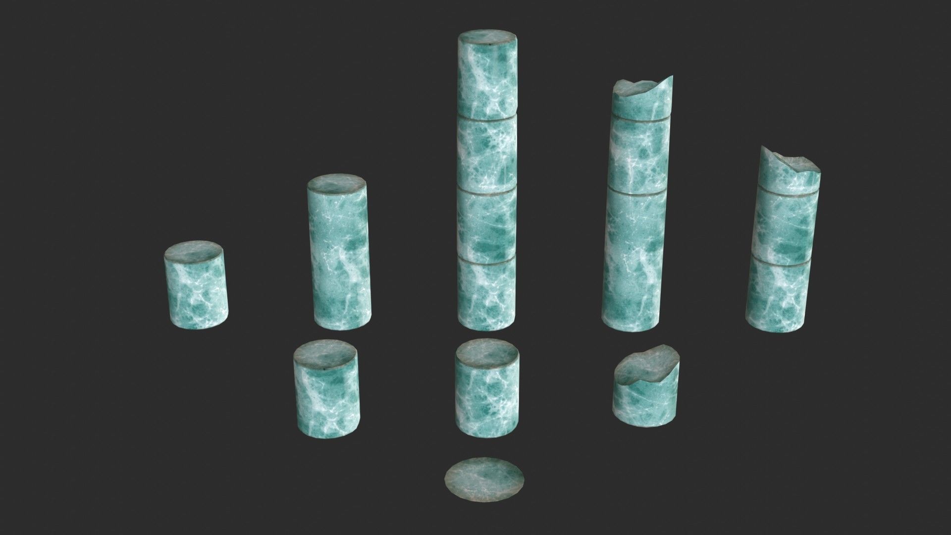 3D model Columns Modular 04 VR / AR / low-poly | CGTrader