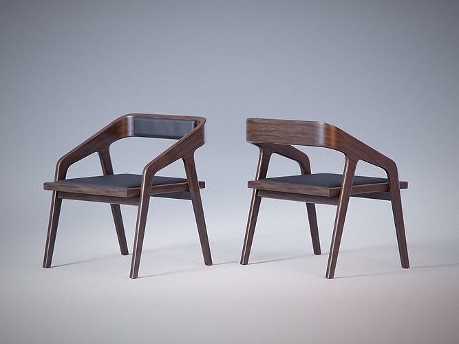 3D model Wooden Design Chair VR / AR / low-poly | CGTrader