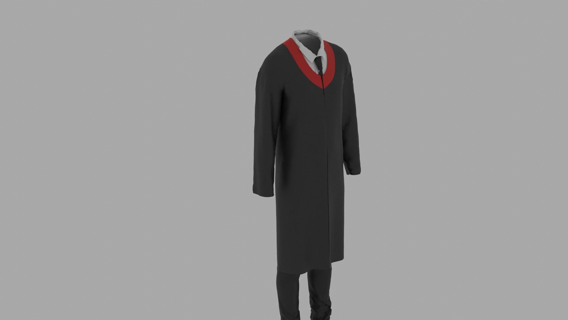 3D model Graduation Gown VR / AR / low-poly | CGTrader