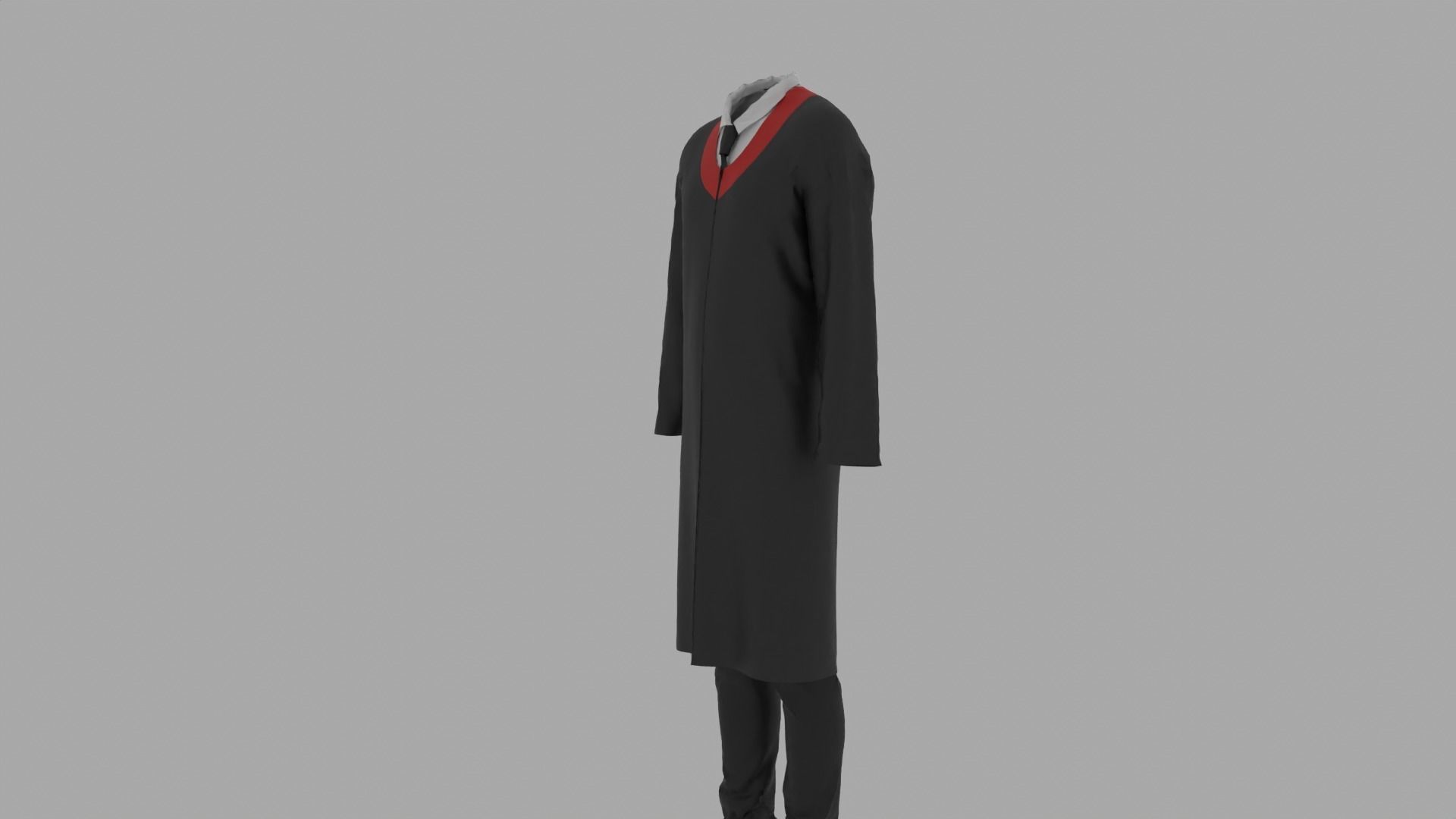 3D model Graduation Gown VR / AR / low-poly | CGTrader