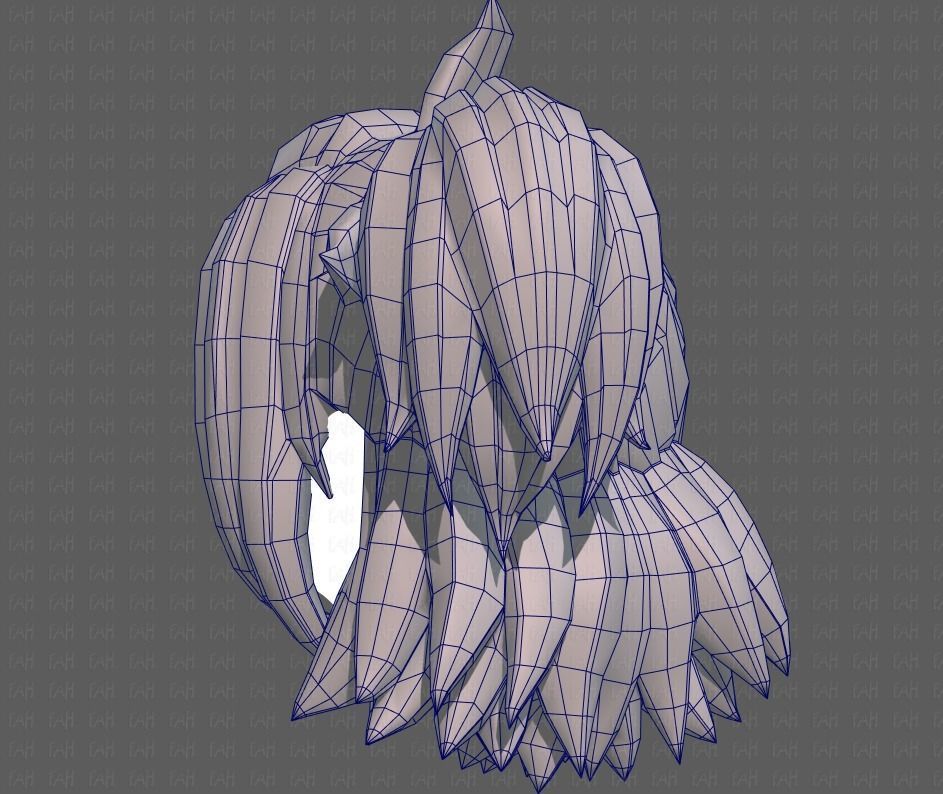 3D model Base Hair for girl V41 VR / AR / low-poly | CGTrader