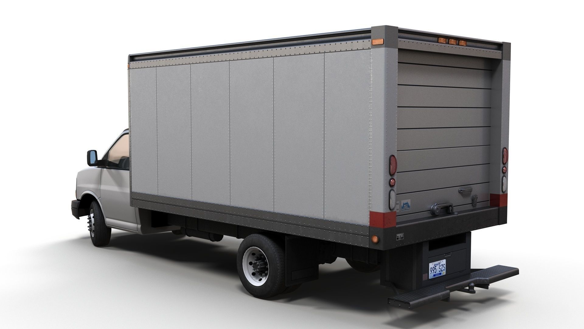 3D model 2010 Industrial box van VR / AR / low-poly | CGTrader