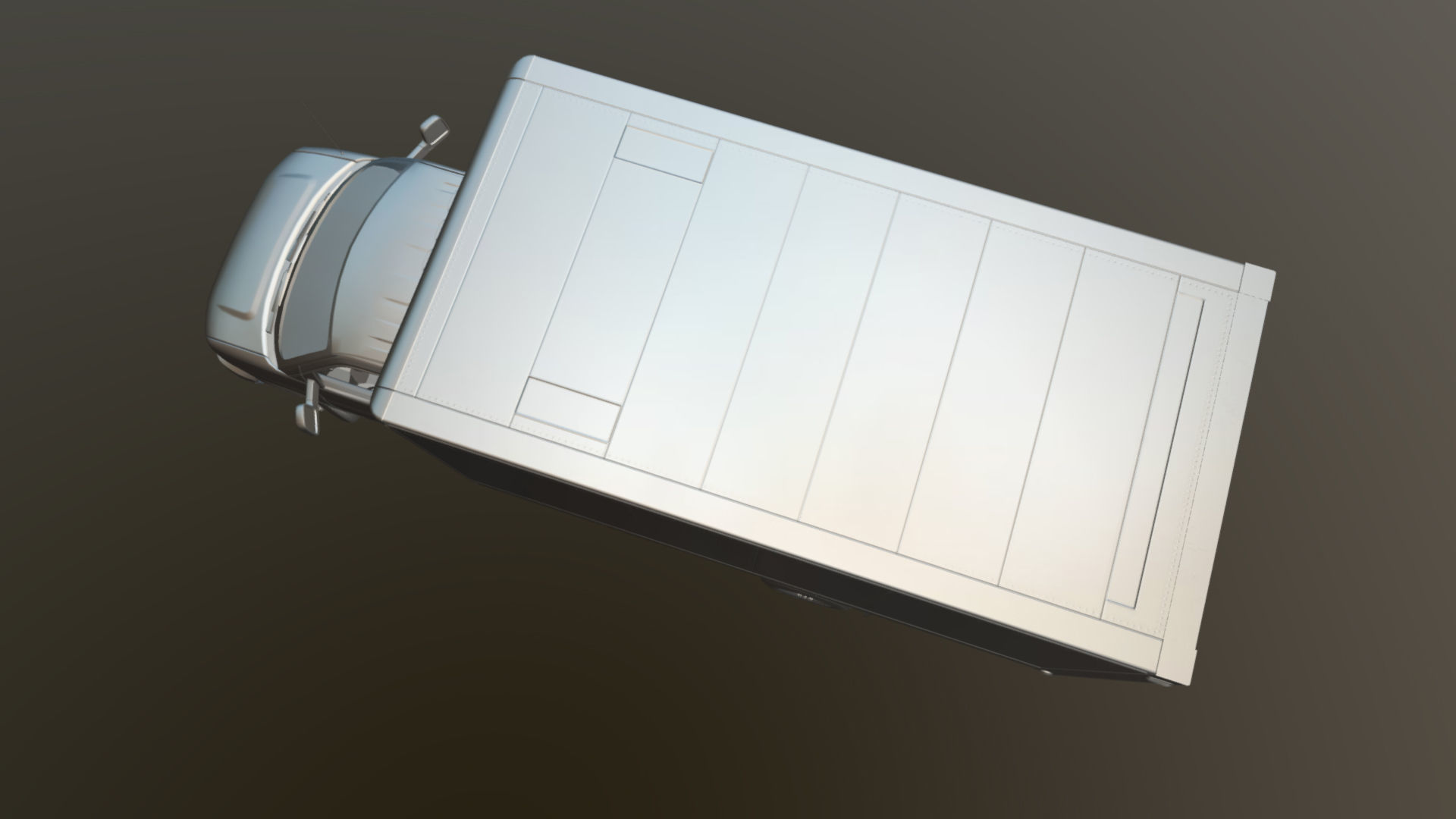 3D model 2010 Industrial box van VR / AR / low-poly | CGTrader