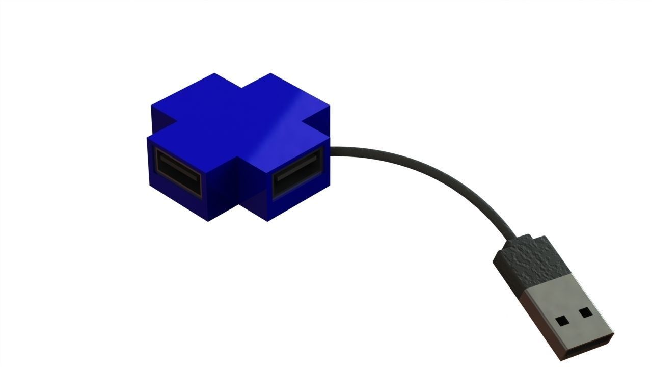 USB Adapter free 3D model 3D printable | CGTrader
