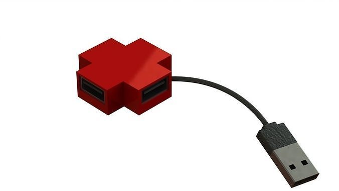 USB Adapter free 3D model 3D printable | CGTrader