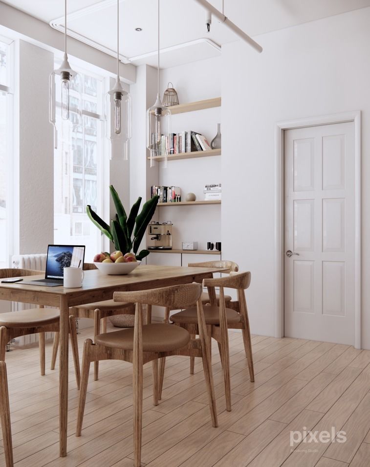 DINING AREA 001 3D MODEL AND SCENE SCANDINAVIAN INTERIORS 3D model ...