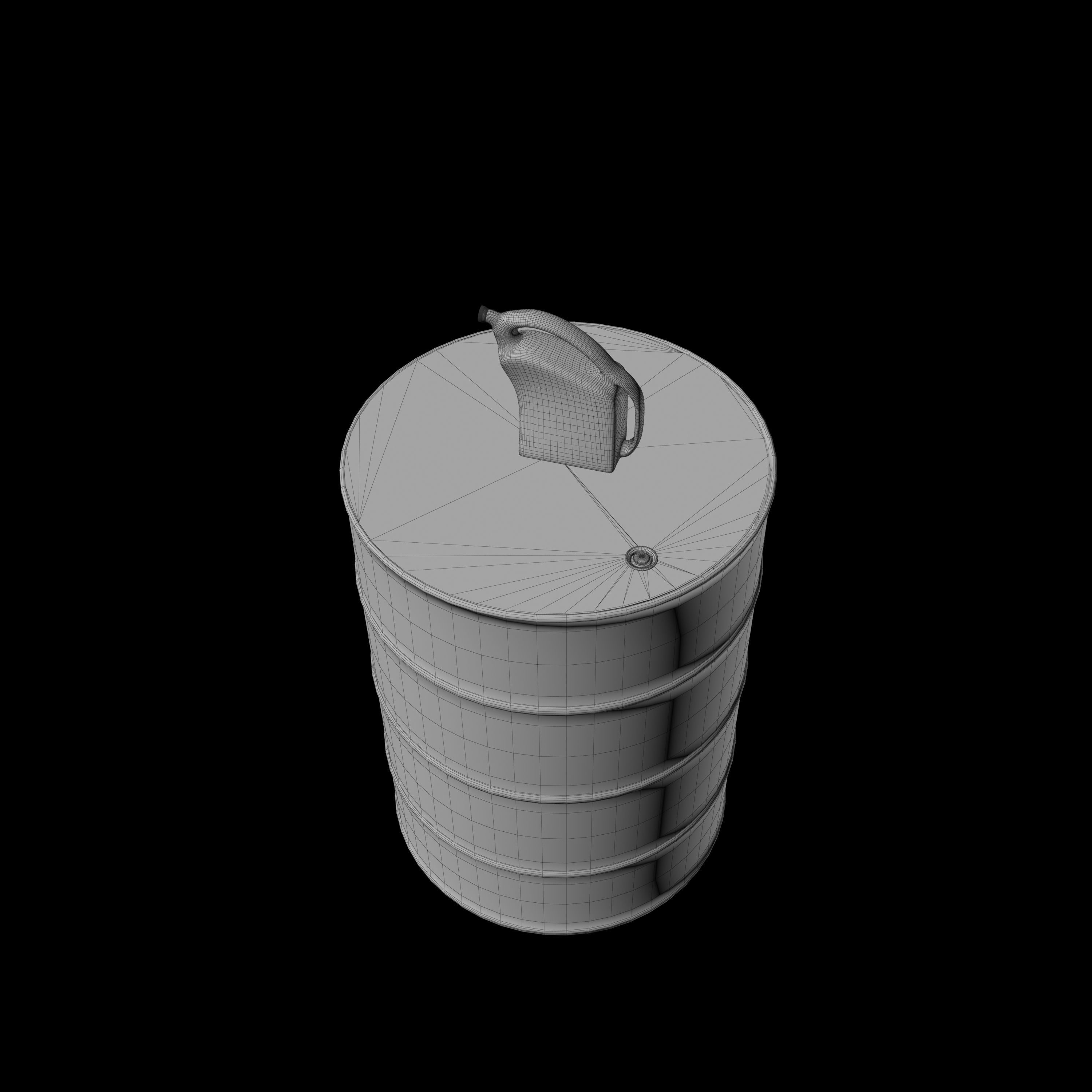 OIL-DISH 3d model barrel of oil free 3D model | CGTrader
