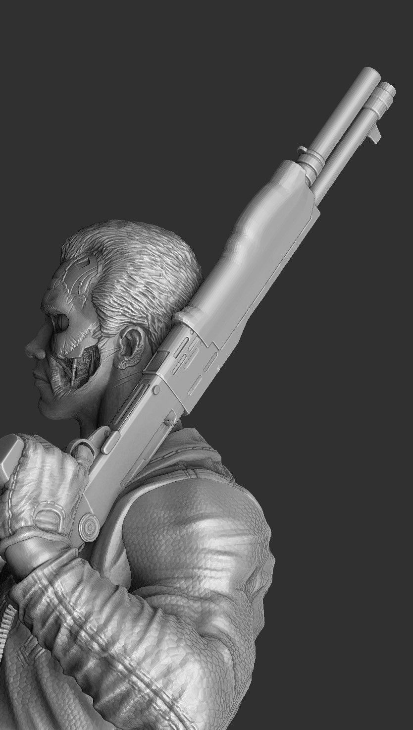 Terminator T-800 FULL HEIGHT 4 head options for 3D printing STL 3D ...