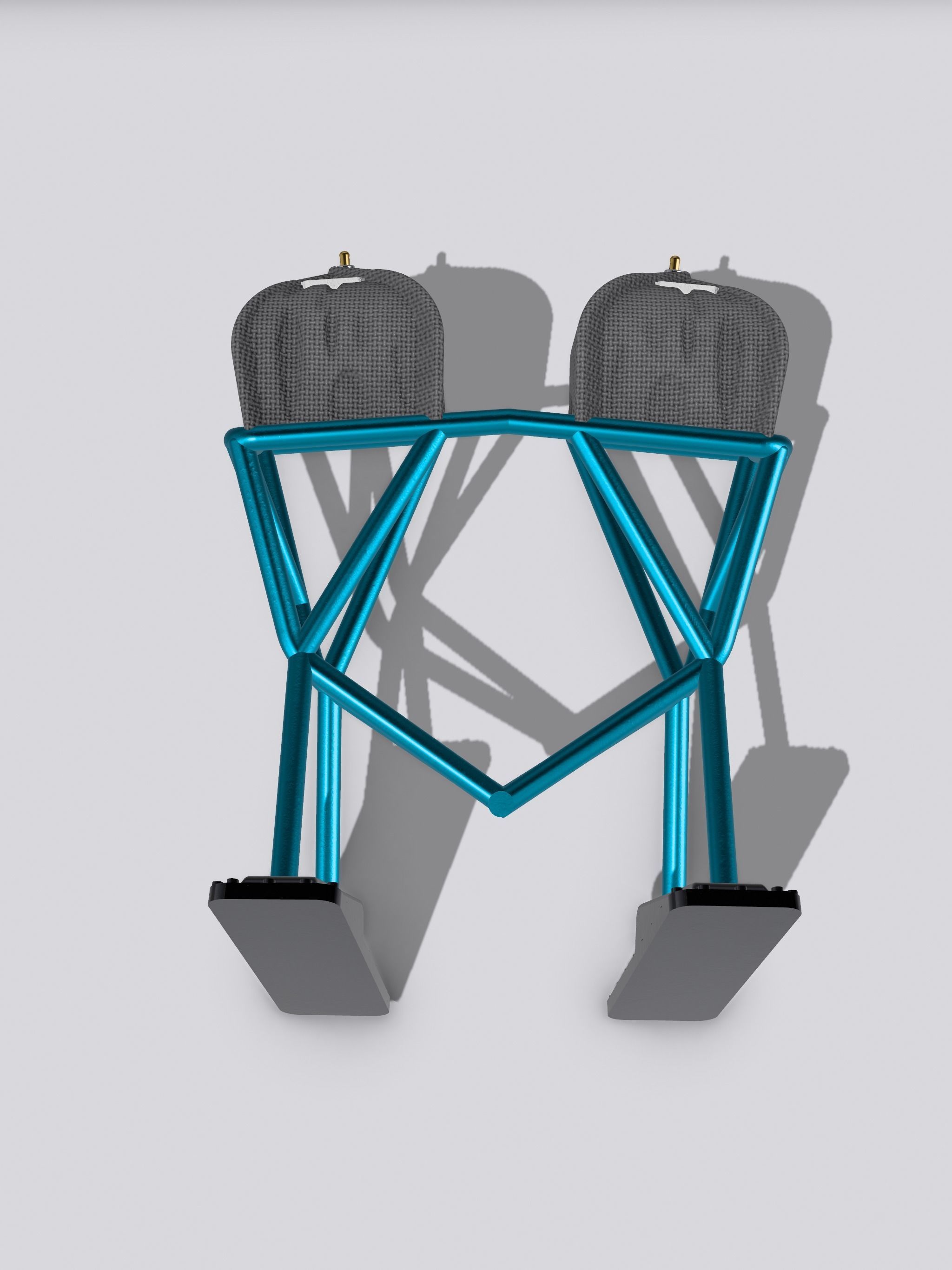 FUNNY CAR Twin Parachute assembly 3D model 3D printable | CGTrader