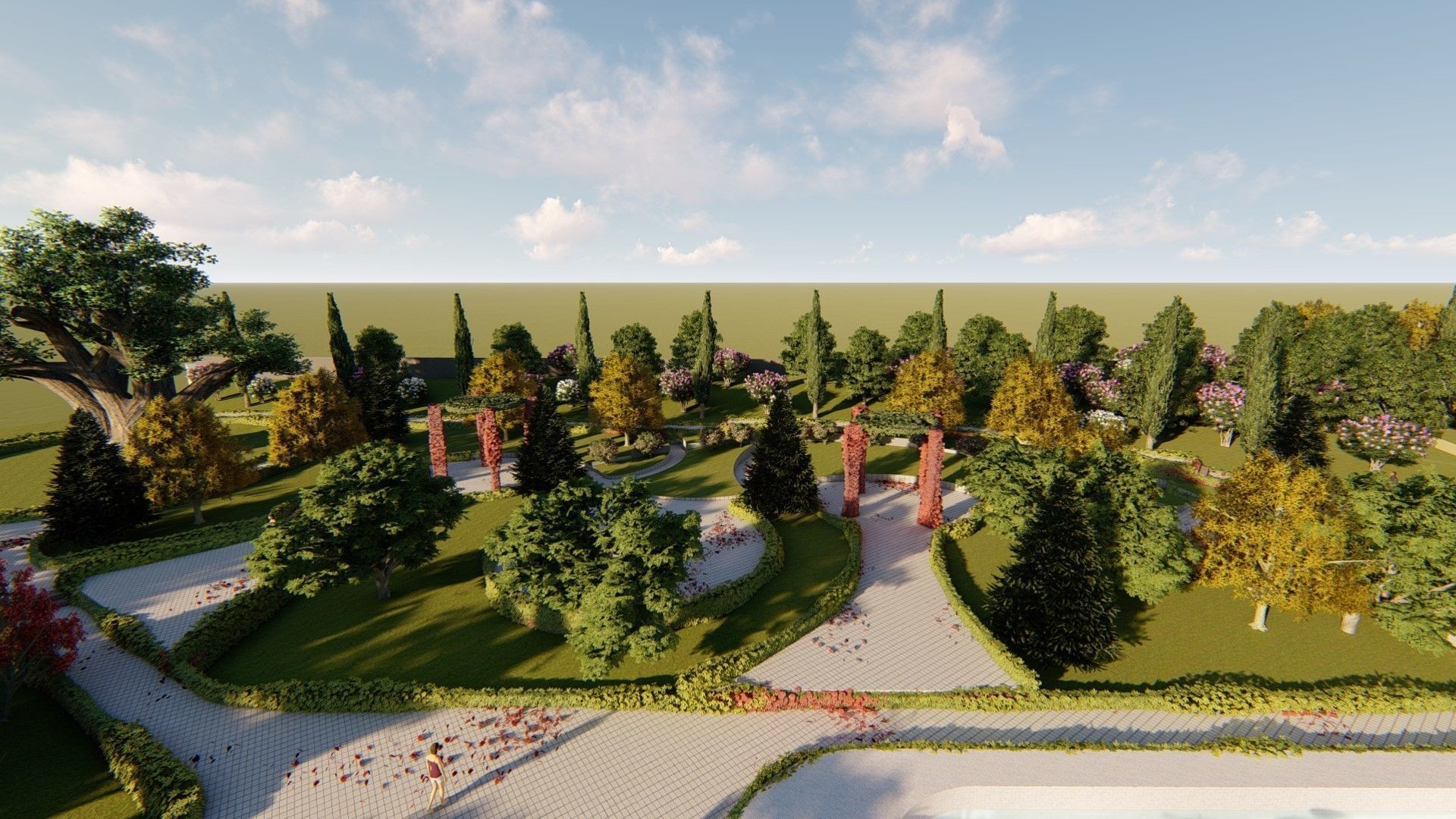landscape design by ABDULHAFIZ OUMER free 3D model | CGTrader