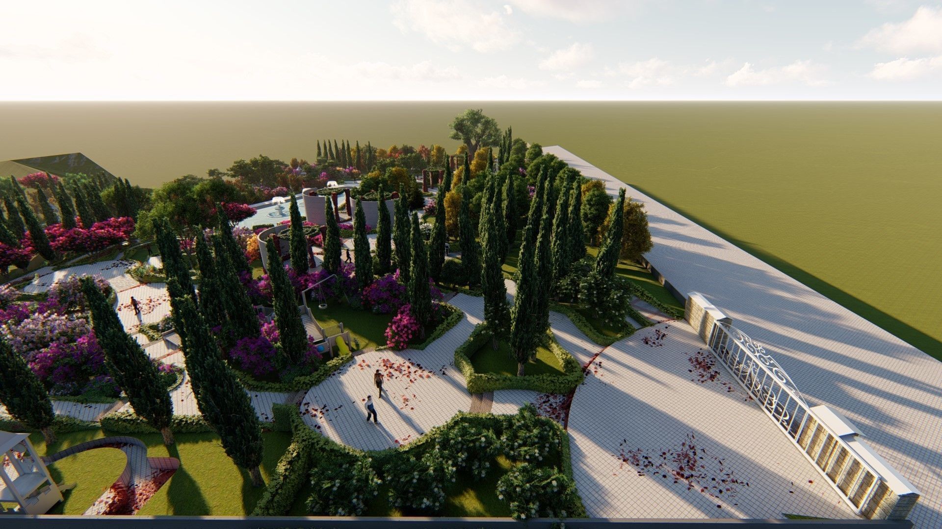 landscape design by ABDULHAFIZ OUMER free 3D model | CGTrader