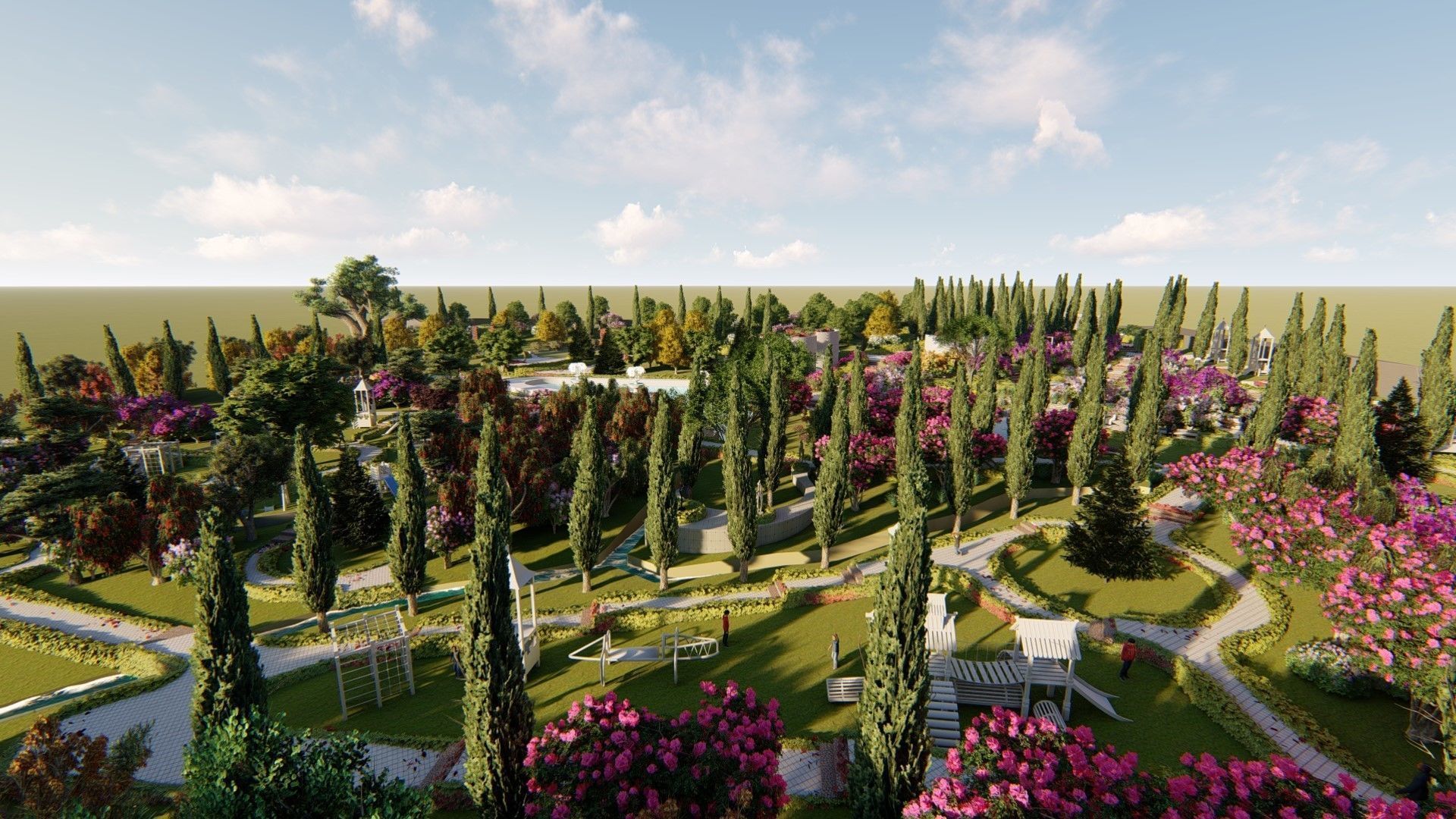 landscape design by ABDULHAFIZ OUMER free 3D model | CGTrader