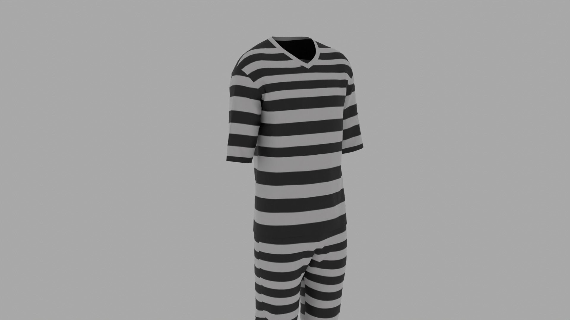3D model Prison Uniform VR / AR / low-poly | CGTrader