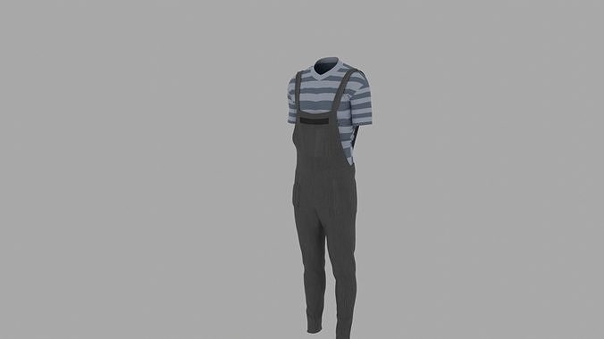 3D model Prison Uniform VR / AR / low-poly | CGTrader