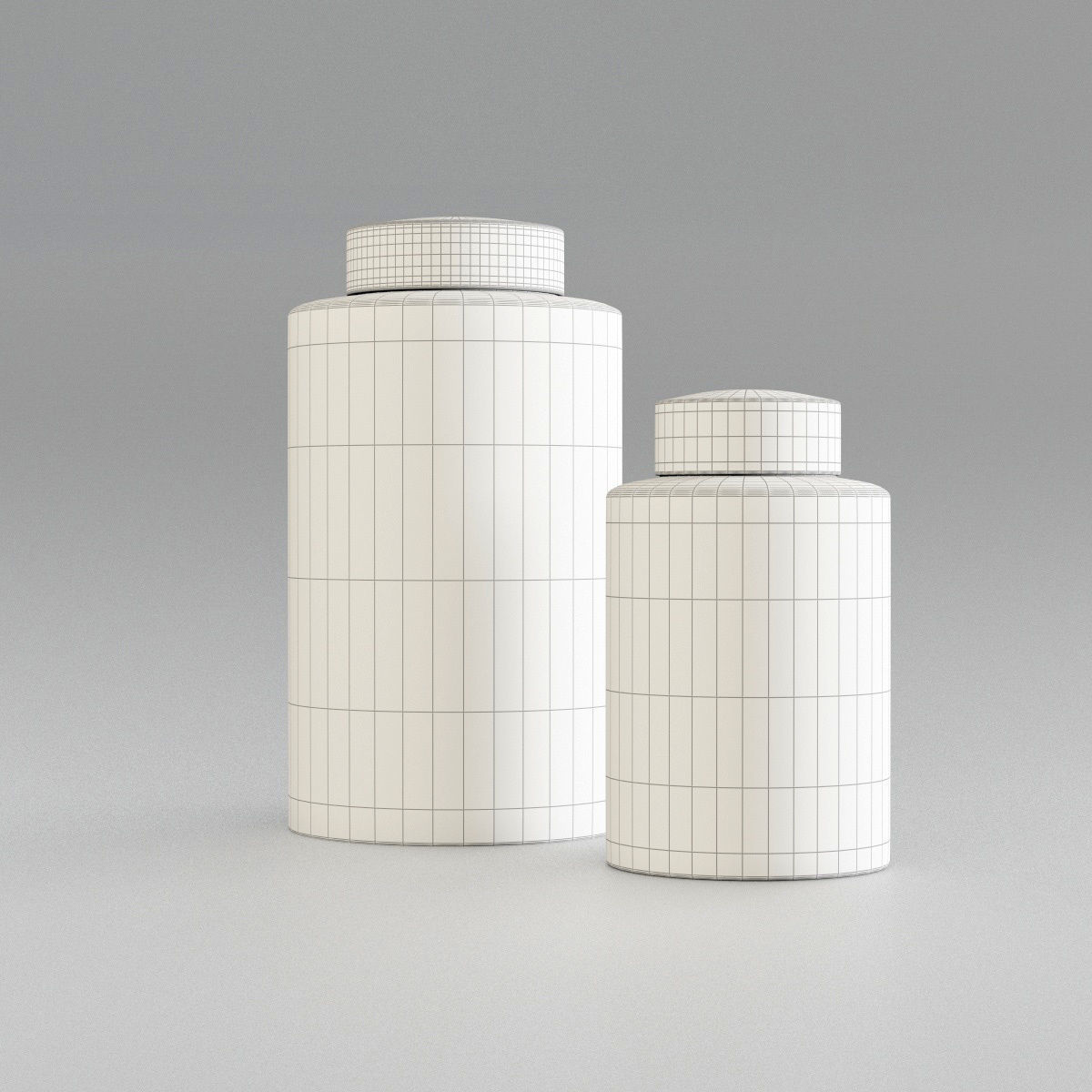 Decorative canisters 3D model | CGTrader
