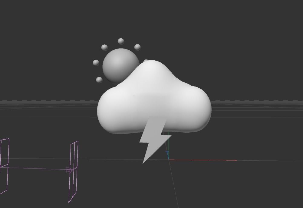 sunny storm 3D model | CGTrader