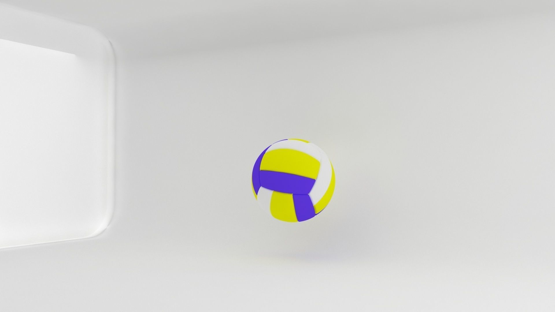 Volleyball ball free 3D model | CGTrader