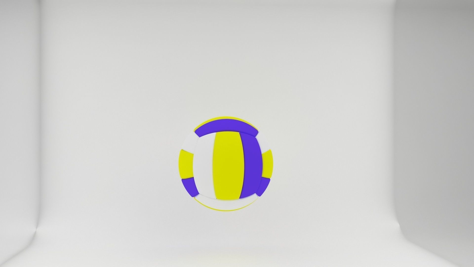 Volleyball ball free 3D model | CGTrader