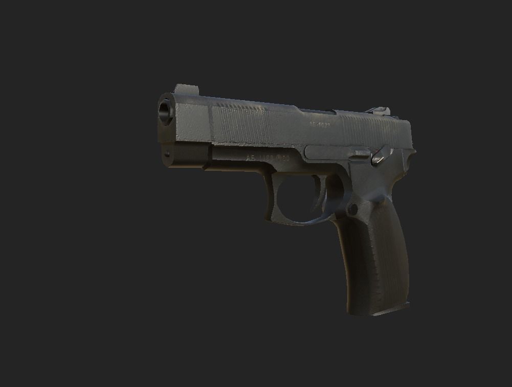 3D model MODERN PISTOL 9 VR / AR / low-poly | CGTrader