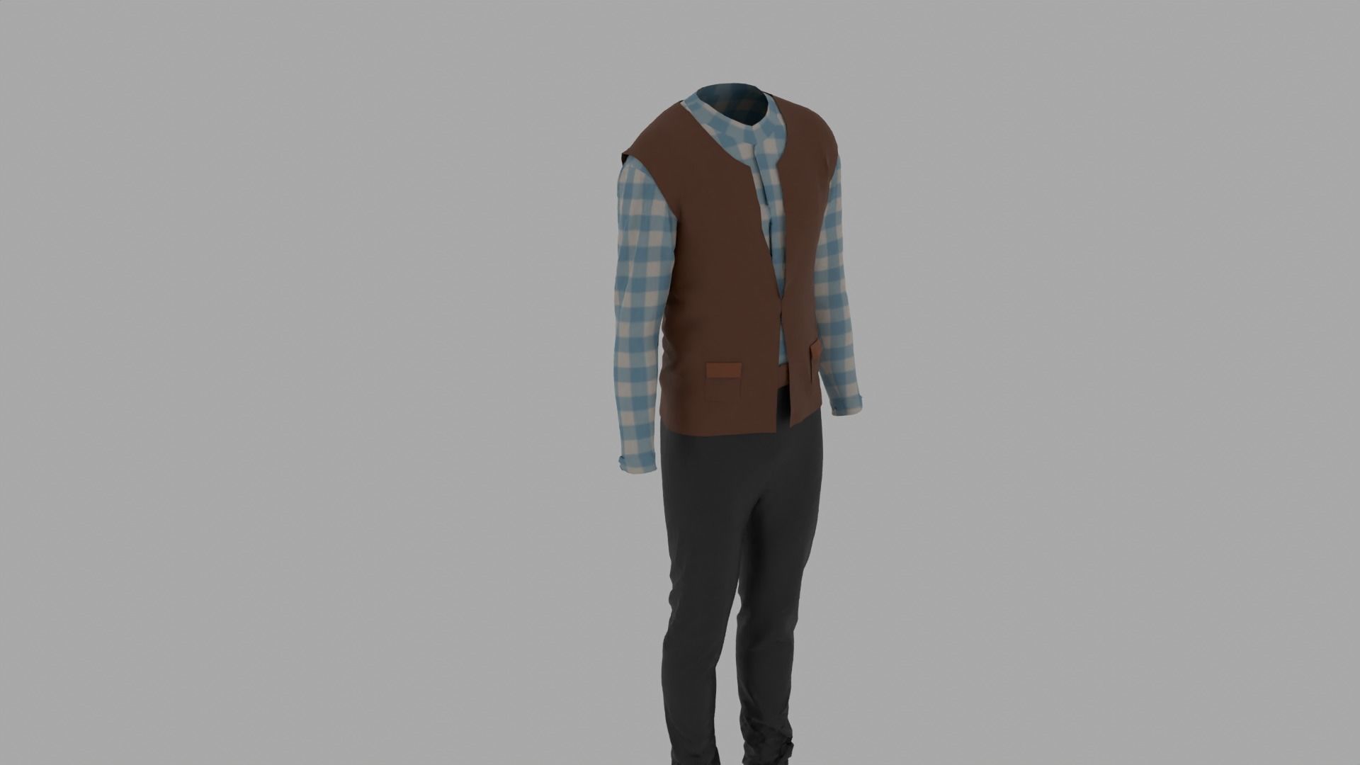 3D model Western Costume VR / AR / low-poly | CGTrader