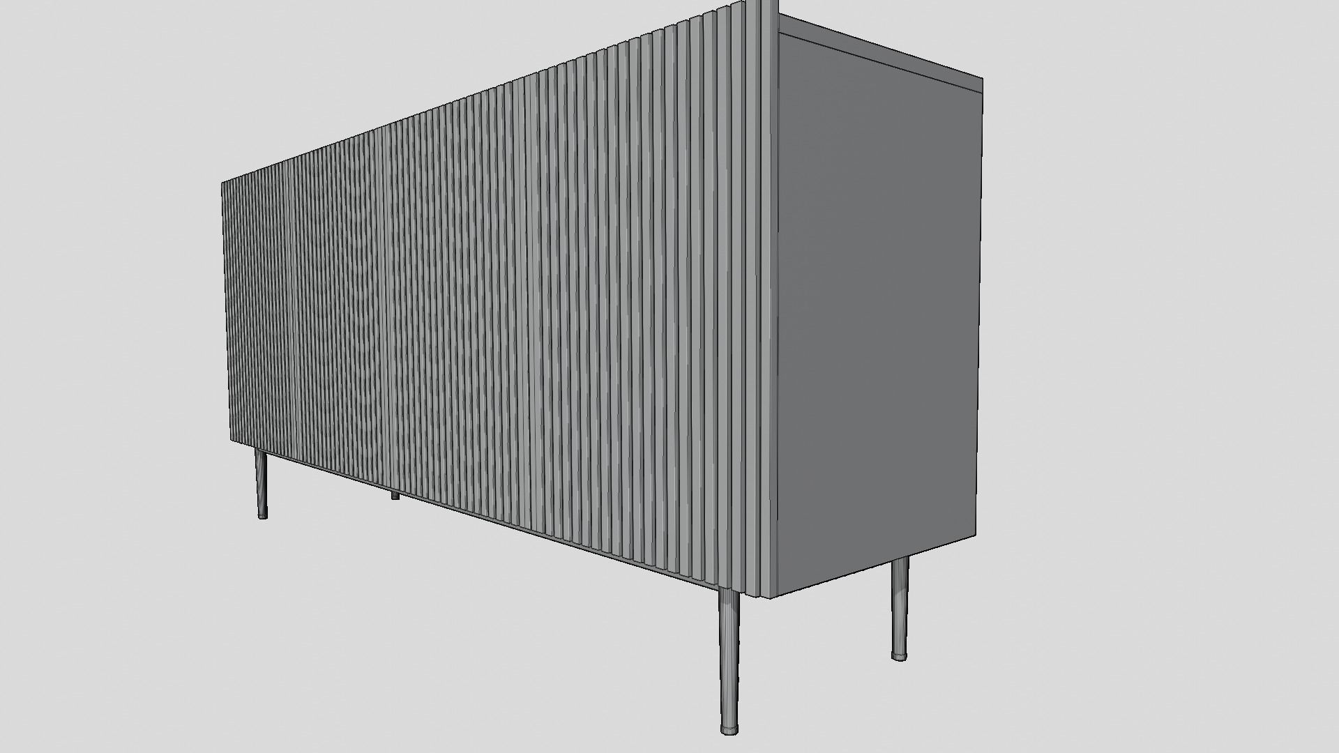 Sideboard free 3D model | CGTrader